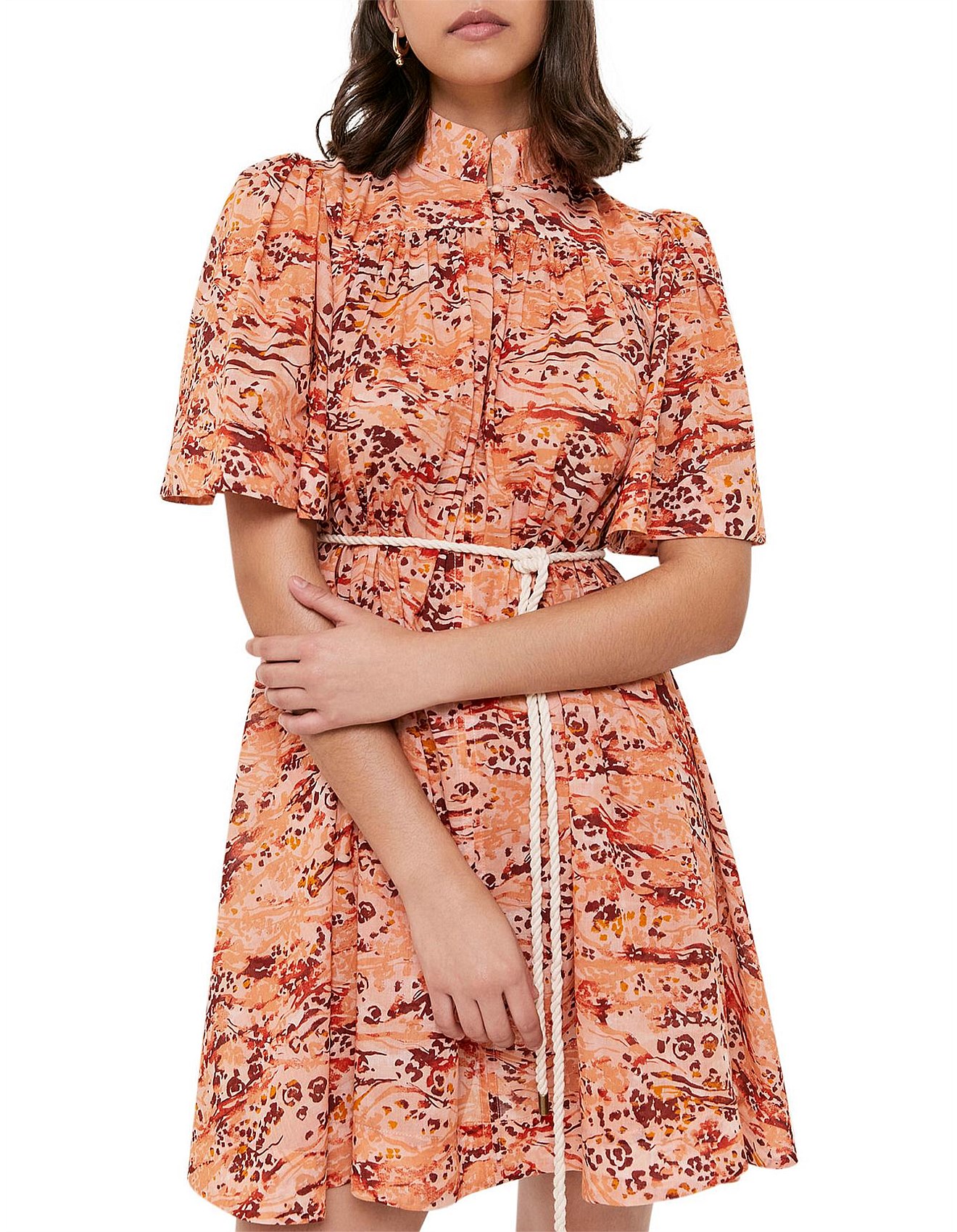 Saba Fresco Belted Mini Dress | David Jones