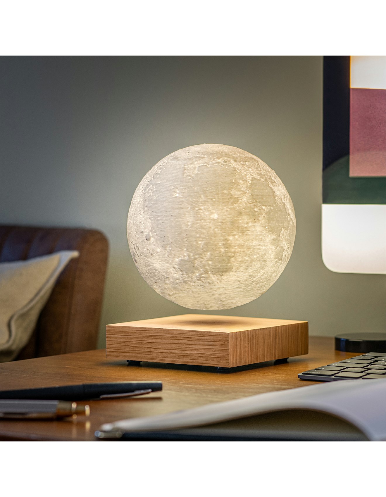 Gingko Smart Moon Lamp -Natural White Ash | David Jones