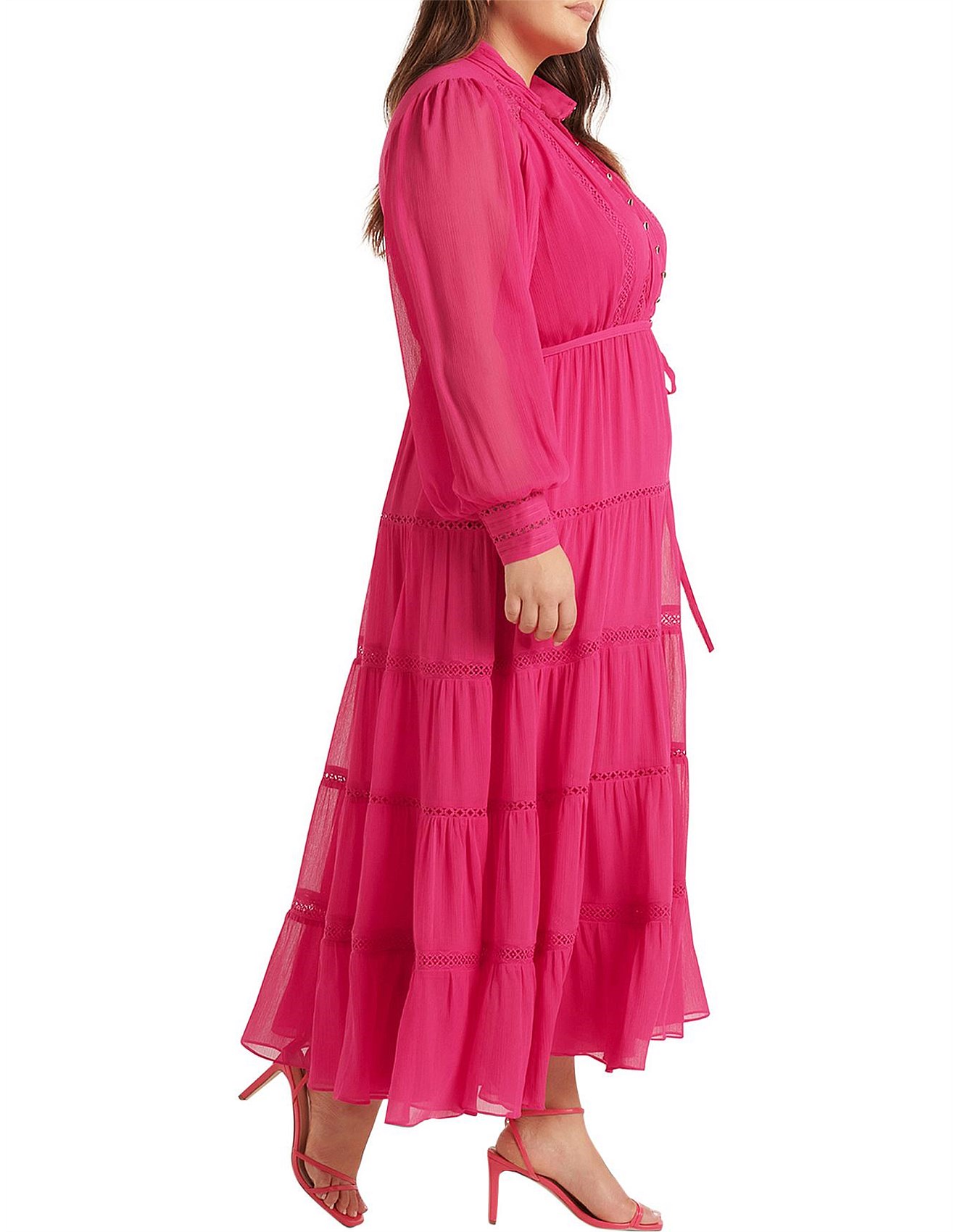 Forever New Juliette Curve Trim Detail Midi Dress | David Jones