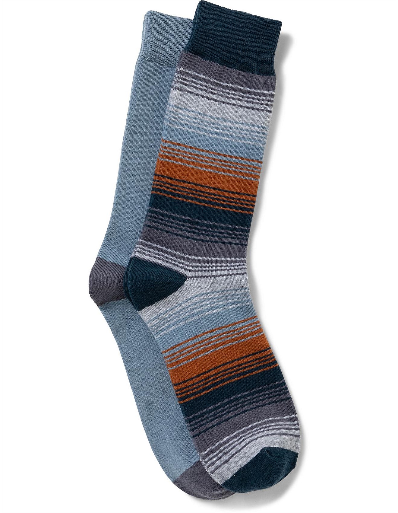 David Jones Collection 2 Pack Crew Socks Gift Box | David Jones