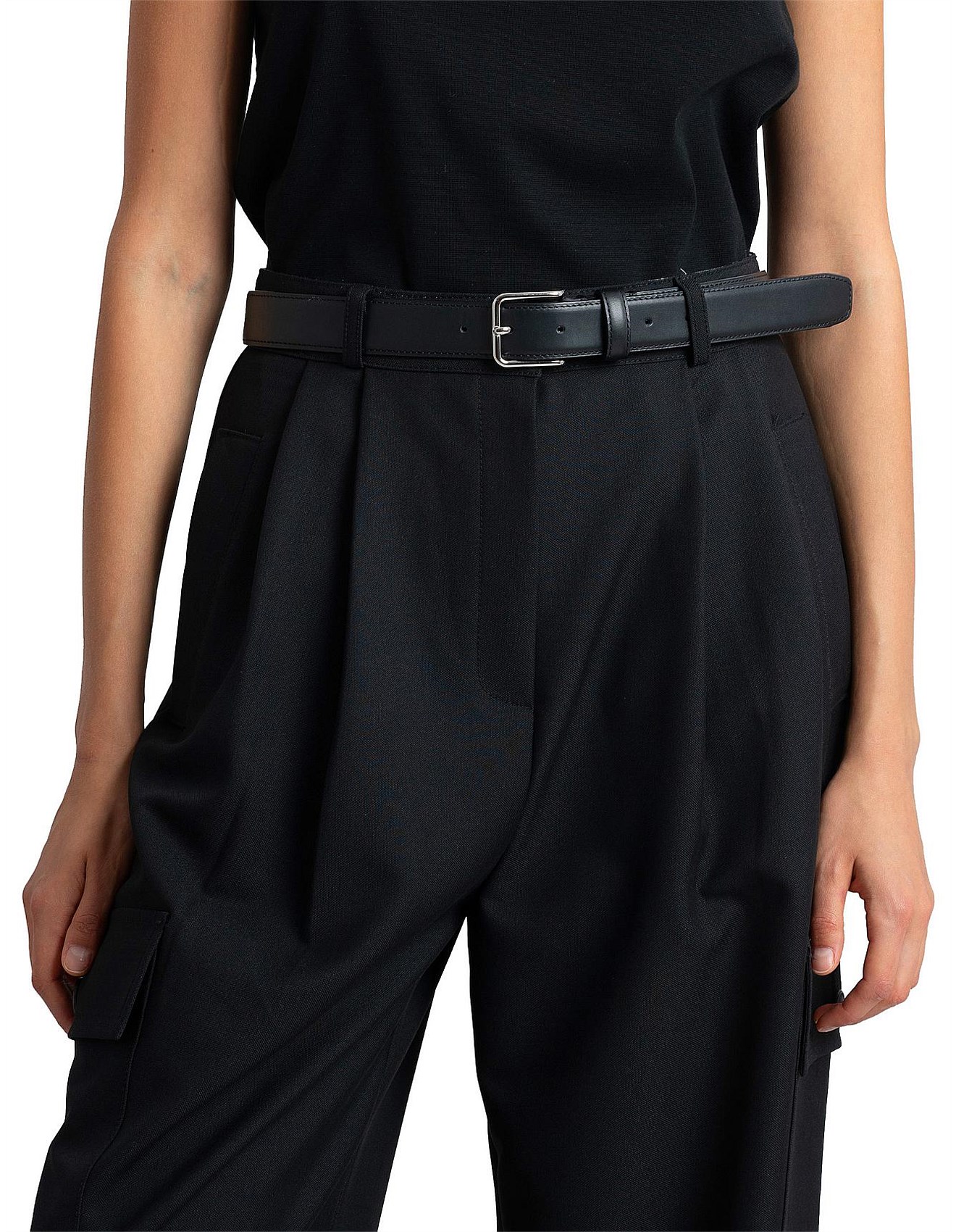 The Frankie Shop Maesa Cargo Pants Black | David Jones