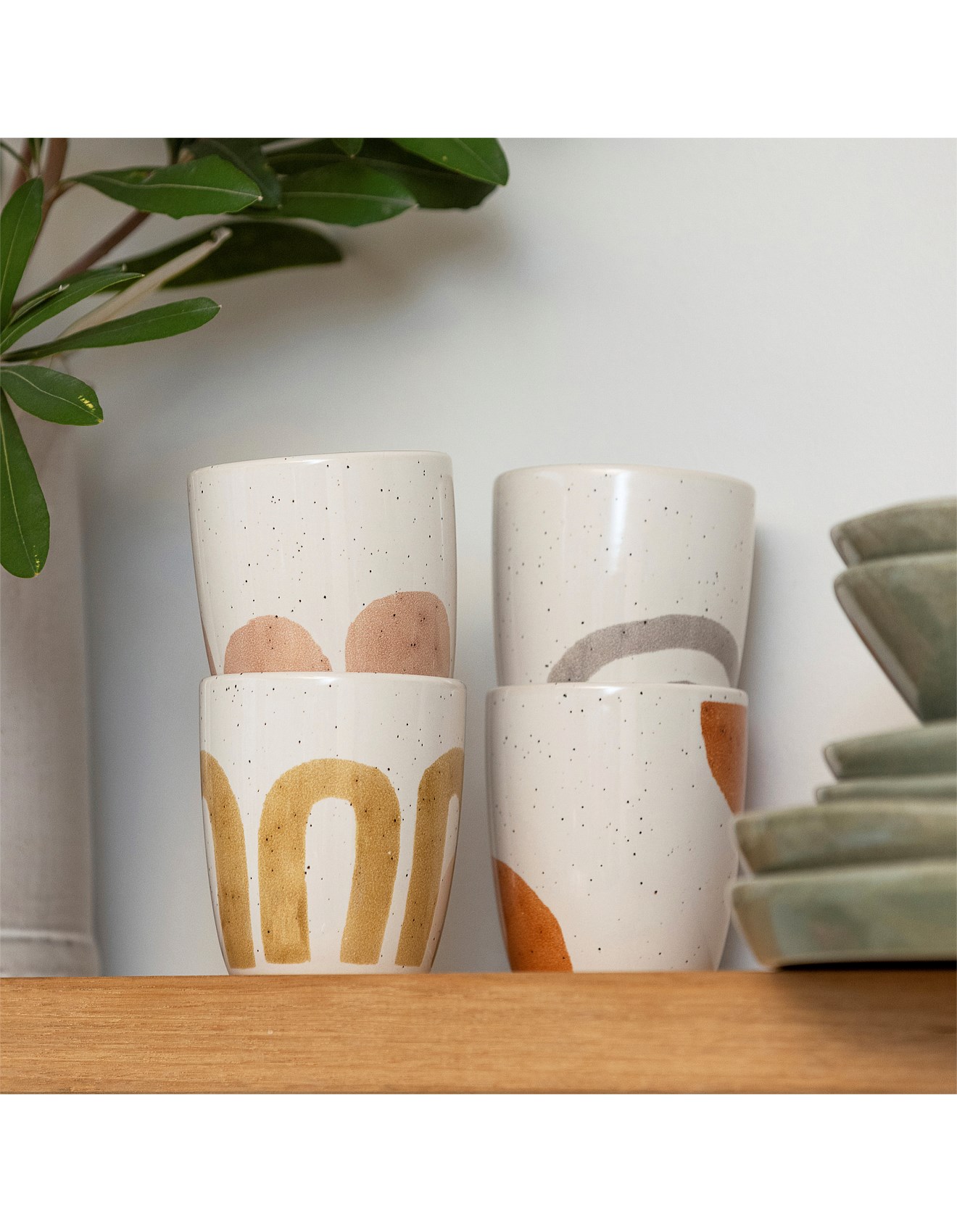 Ecology Nomad Set 4 Latte Cups Arches 250 Ml | David Jones