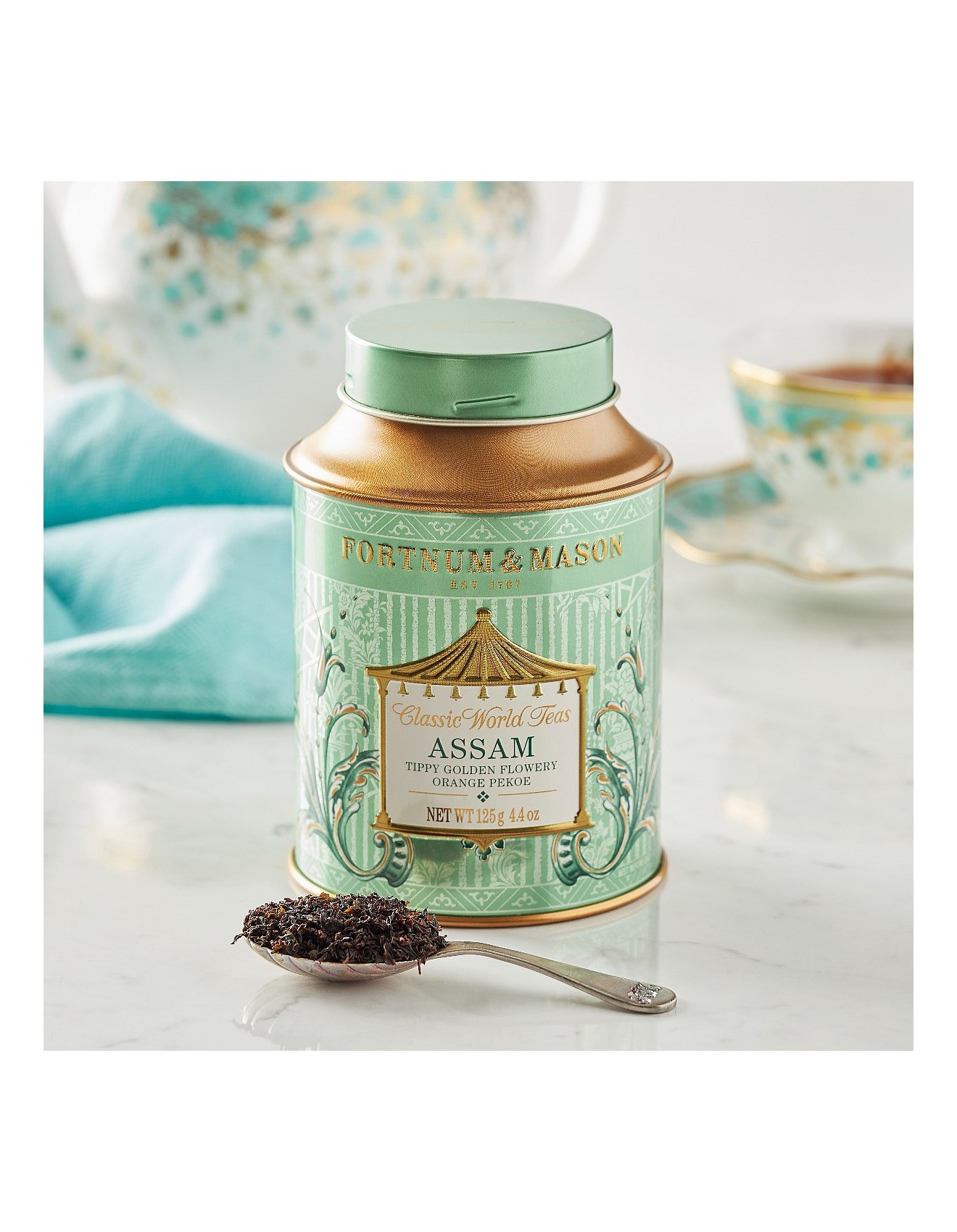 Fortnum & Mason Assam Tippy Golden Flowery Orange Pekoe Loose Leaf Tin ...