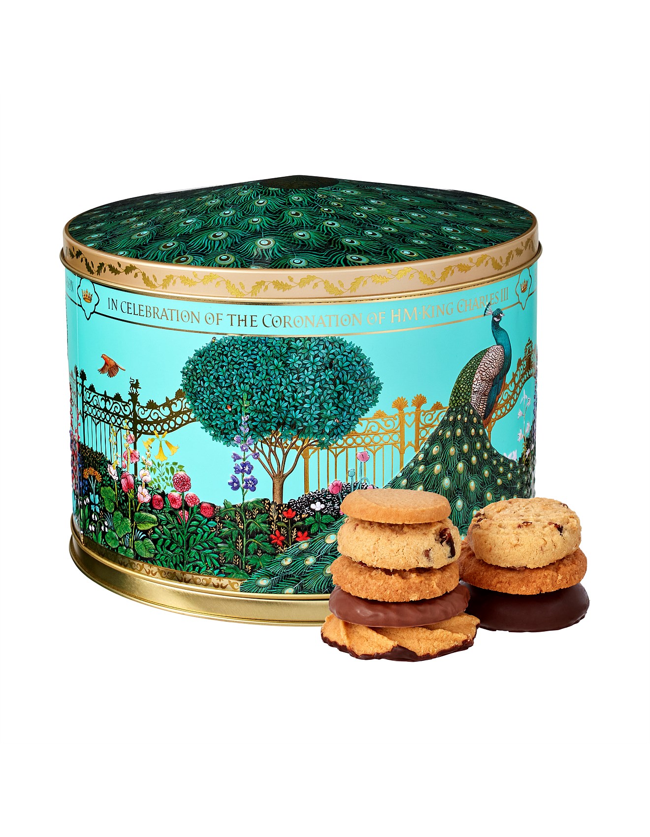 Fortnum & Mason Coronation Musical Biscuit Tin 500g | David Jones