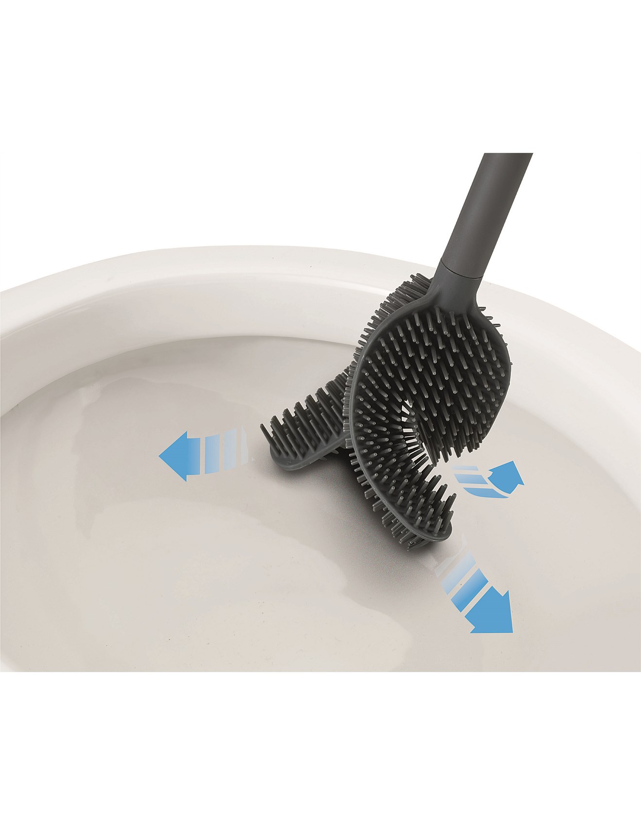 Joseph Joseph Flex 360 Luxe Toilet Brush (steel) | David Jones