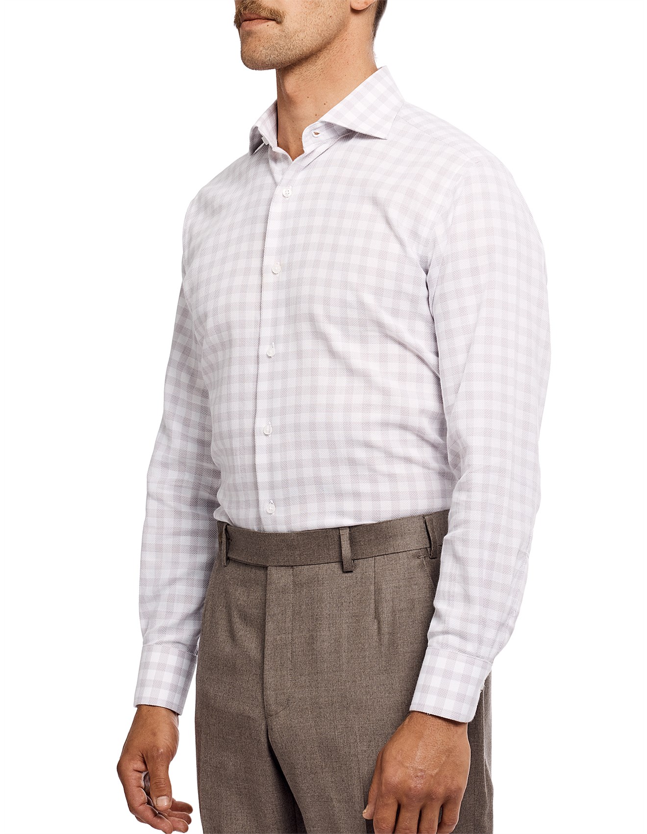 Anthony Squires Miles -Brown Business Shirt | David Jones
