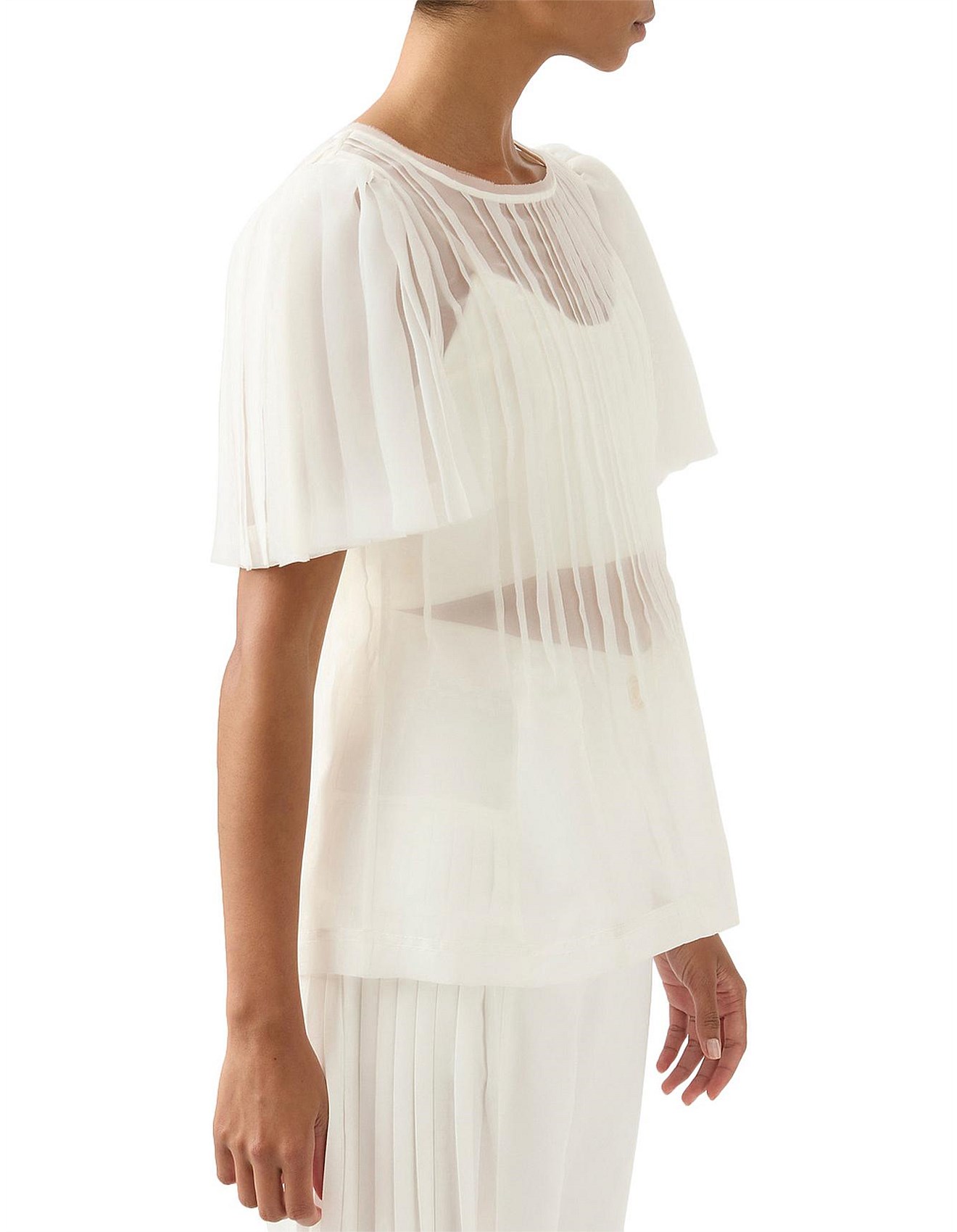 Aje Stella Linear Ruffle Top | David Jones