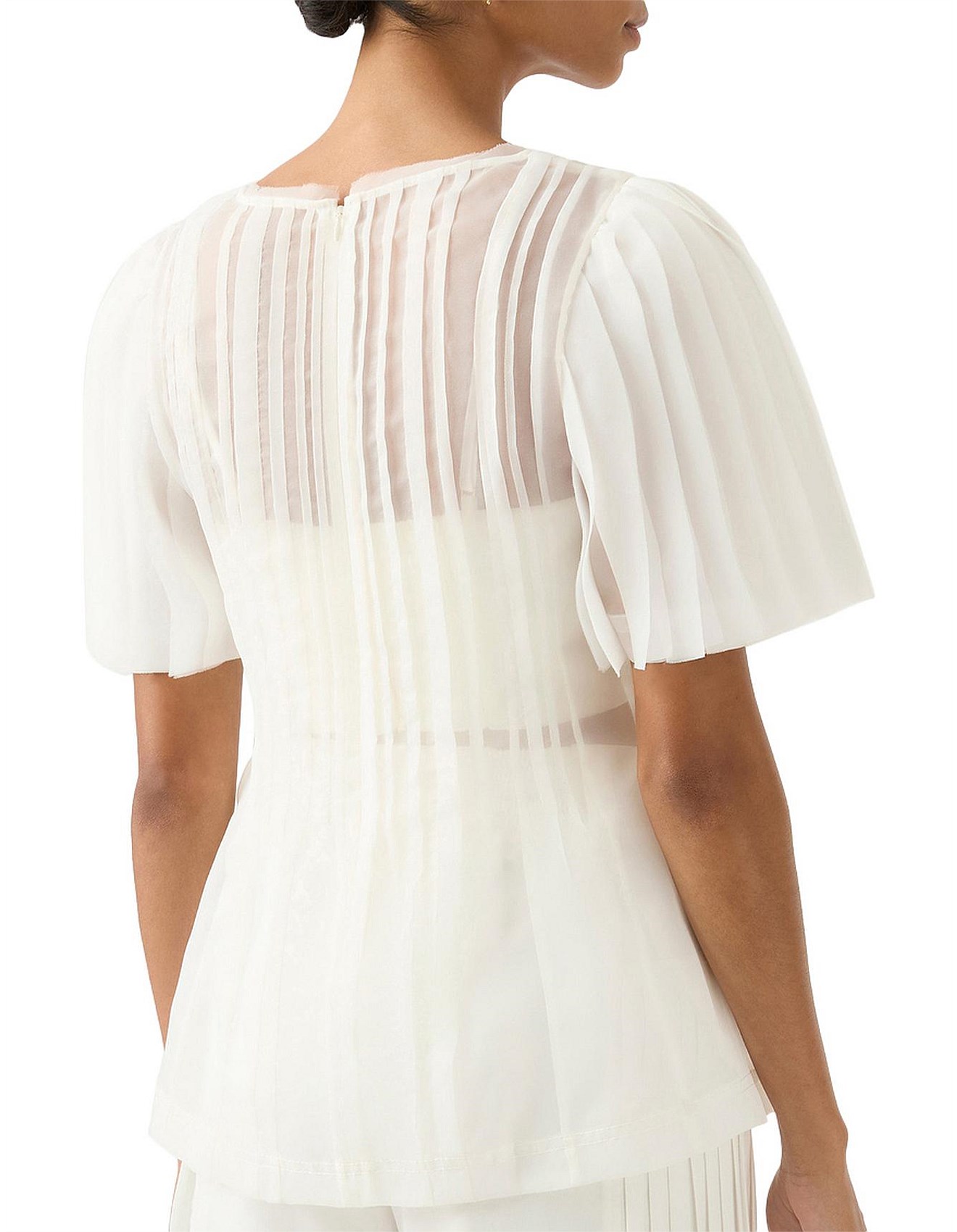 Aje Stella Linear Ruffle Top | David Jones