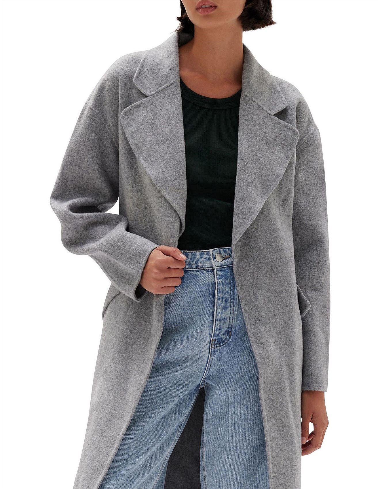 Assembly Label Sadie Single Breasted Wool Coat | David Jones