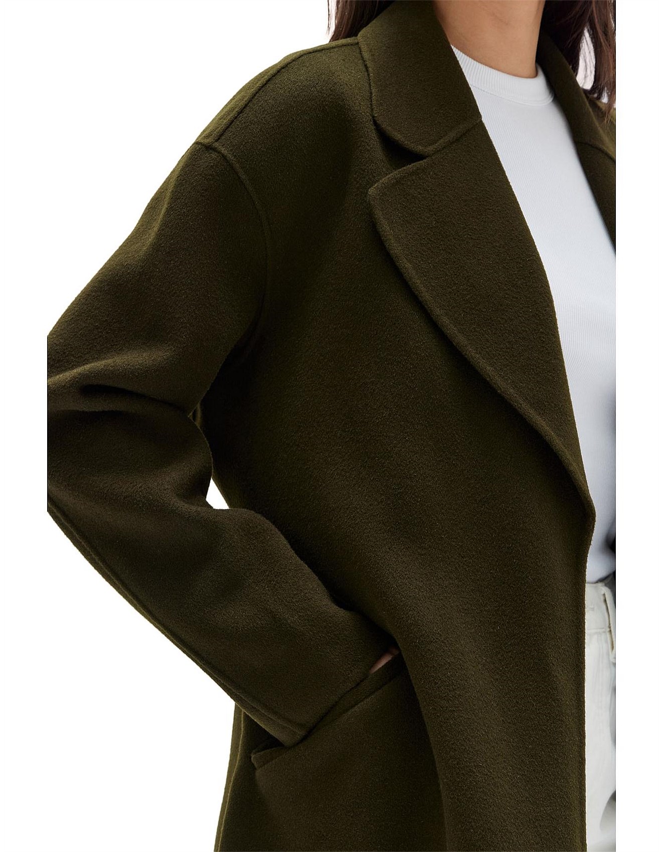 Assembly Label Sadie Single Breasted Wool Coat | David Jones