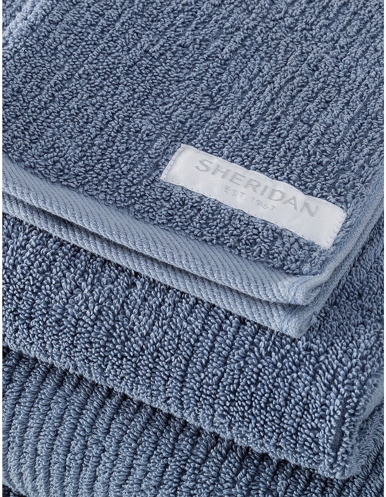 Sheridan Living Textures Hand Towel Orient Blue | David Jones