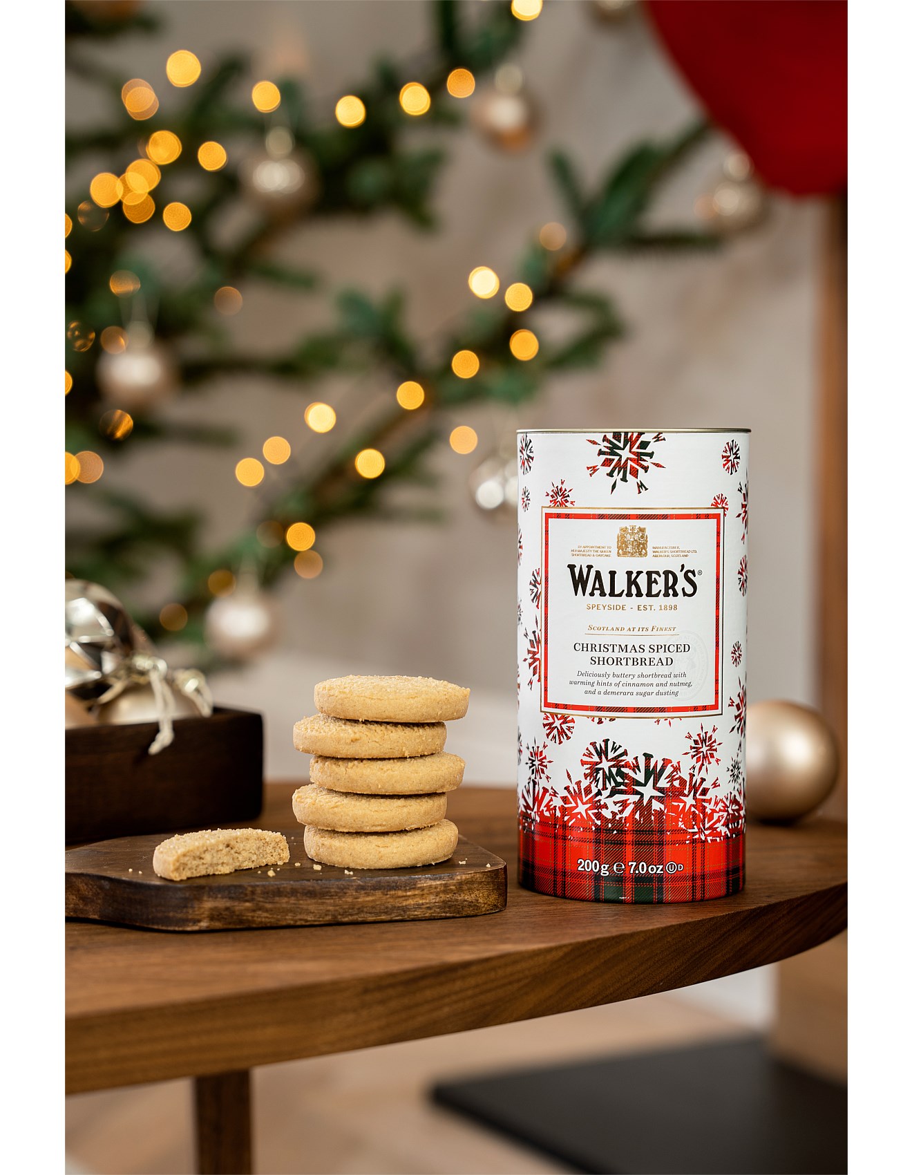 Walkers Christmas Spiced Shortbread 200g | David Jones