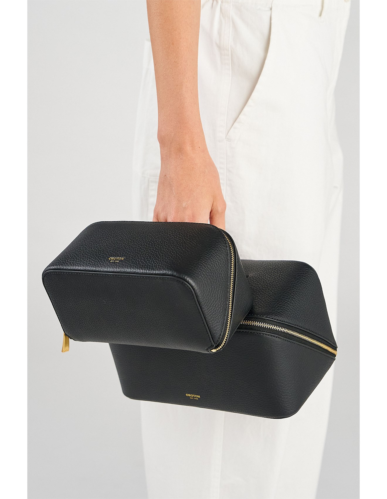 Oroton Fife Large Beauty Case | David Jones