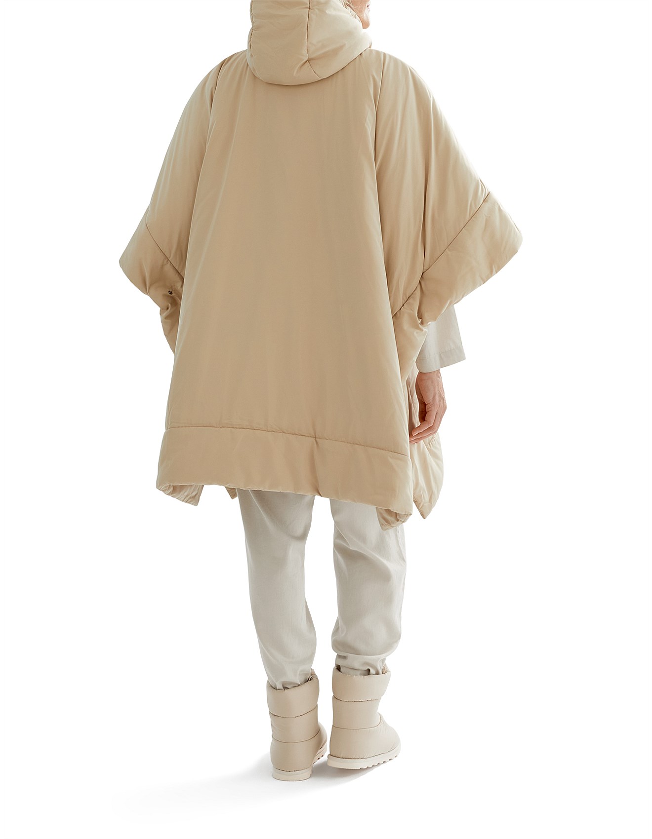 Fine-day Yield -Recycled Polyester Padded Poncho | David Jones
