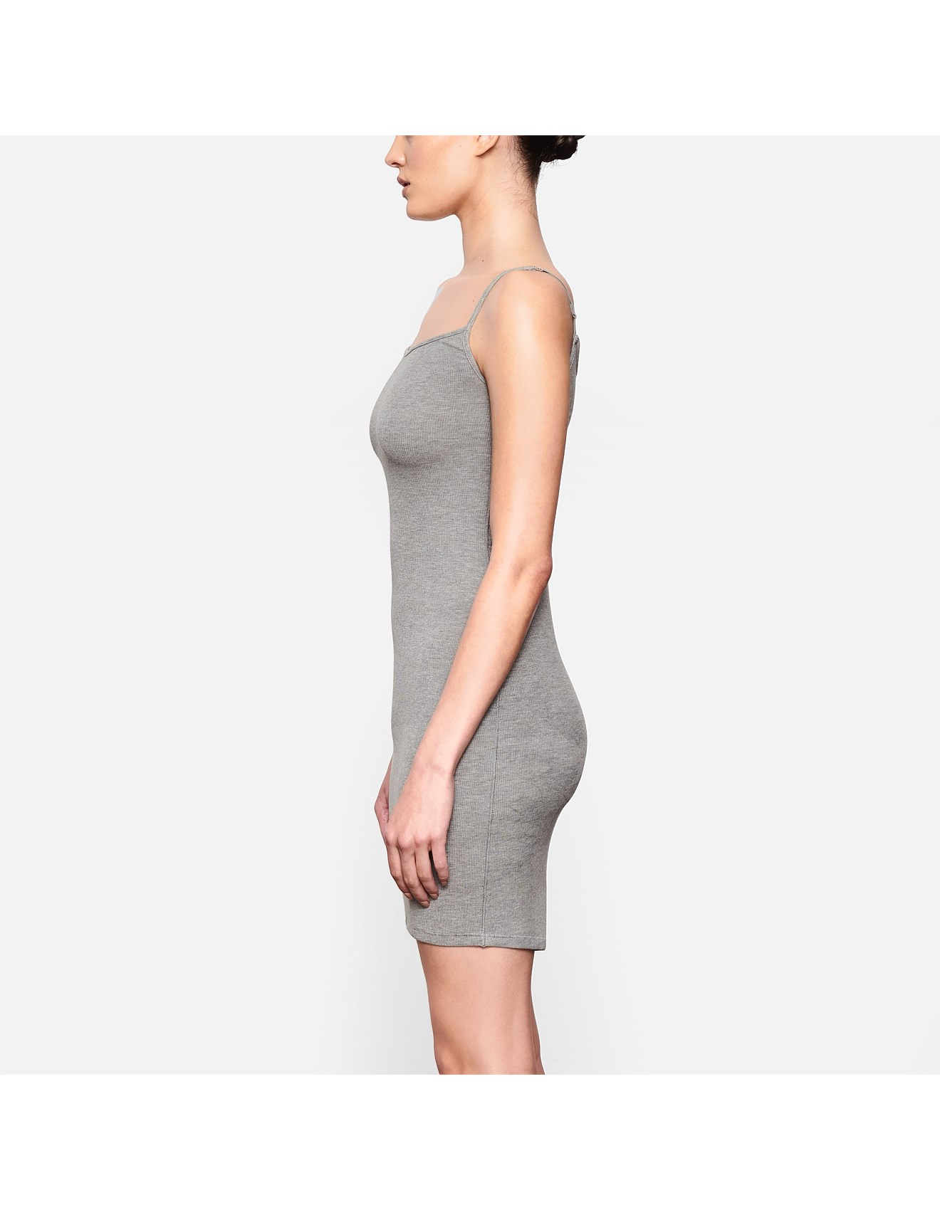 Skims Soft Lounge Rib Mini Slip Dress | David Jones