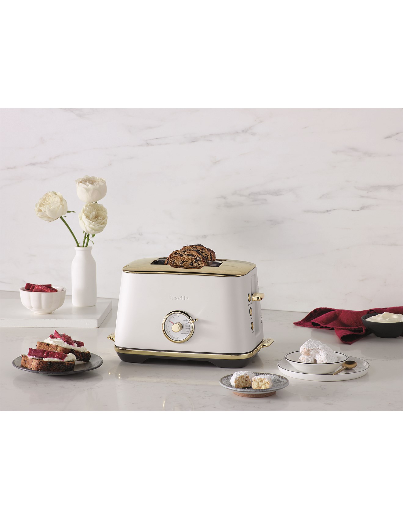 Breville Bta735ssb the Toast Select Luxe 2 Slice Toaster Sea Salt Brass ...