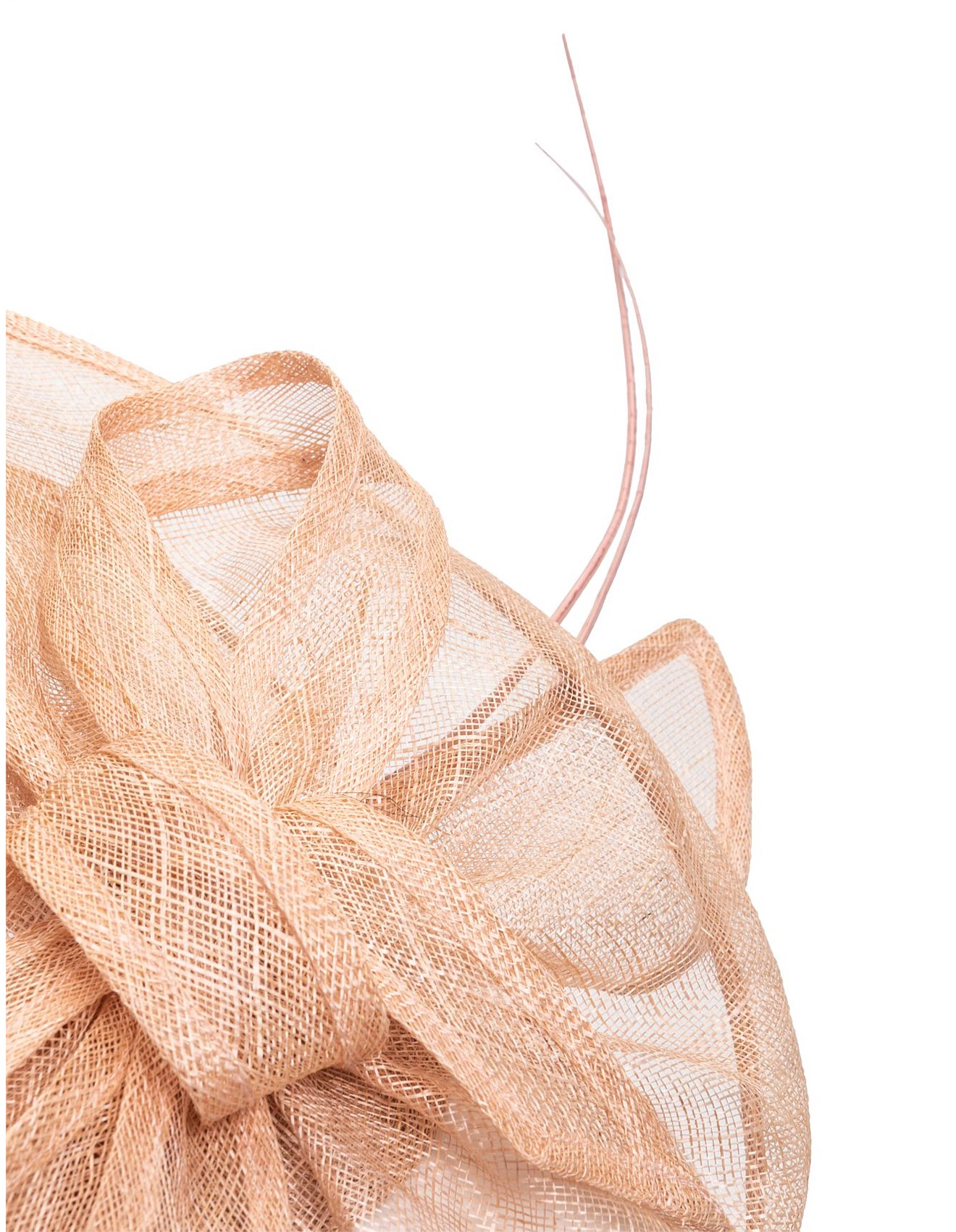 Gregory Ladner Sinamay Swirl Fascinator With Veiling On Headband ...