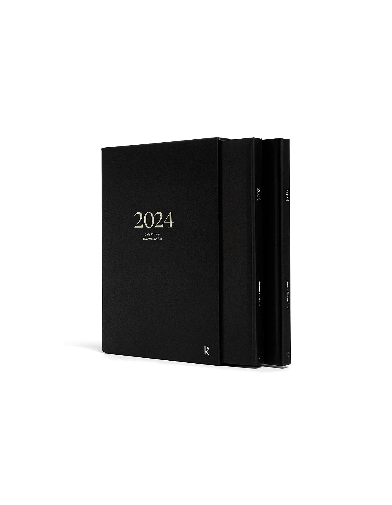 Karst 2024 Daily Planner X2 Volume Set -Ebony | David Jones