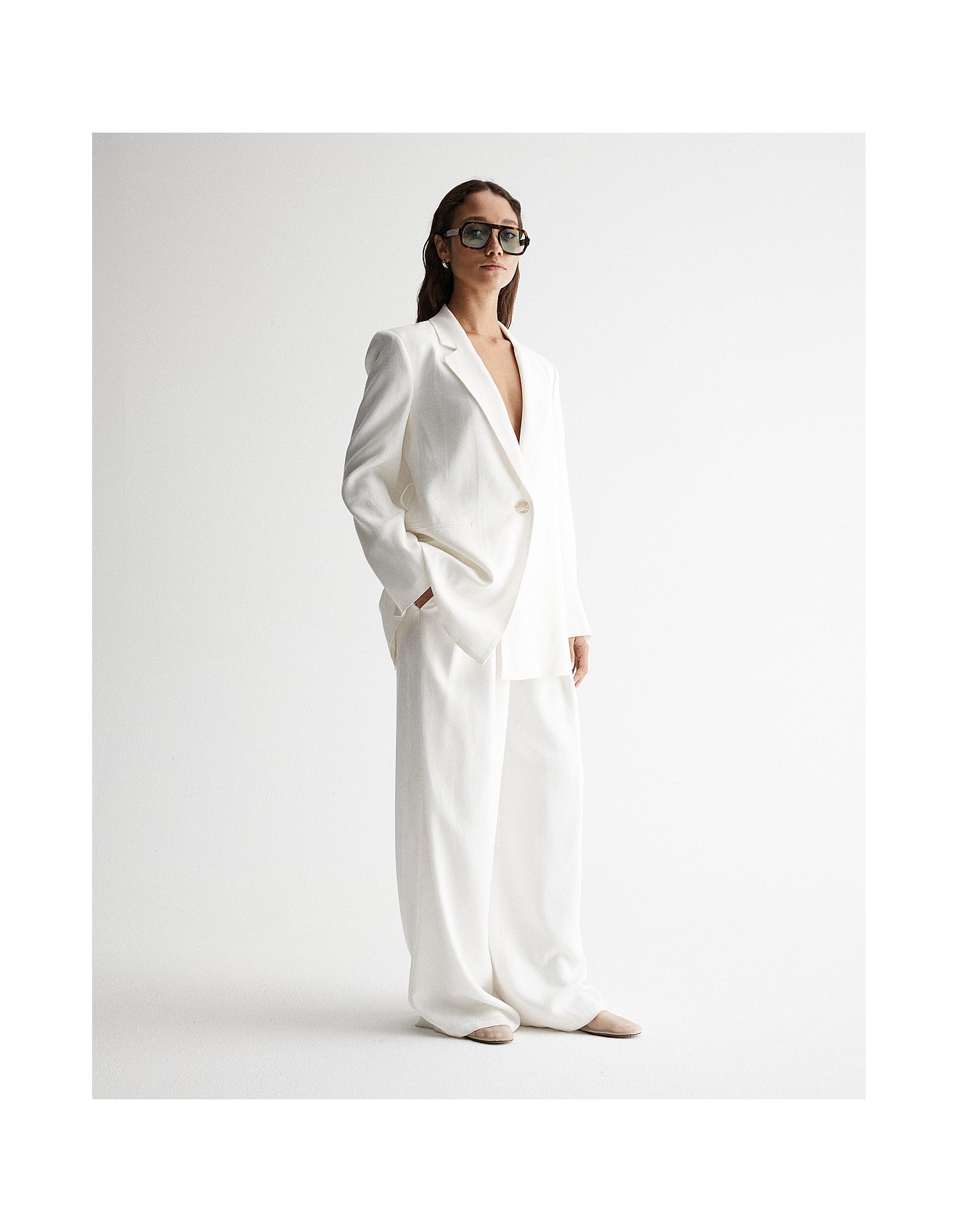 Elka Collective Marbella Relaxed Fit Blazer | David Jones