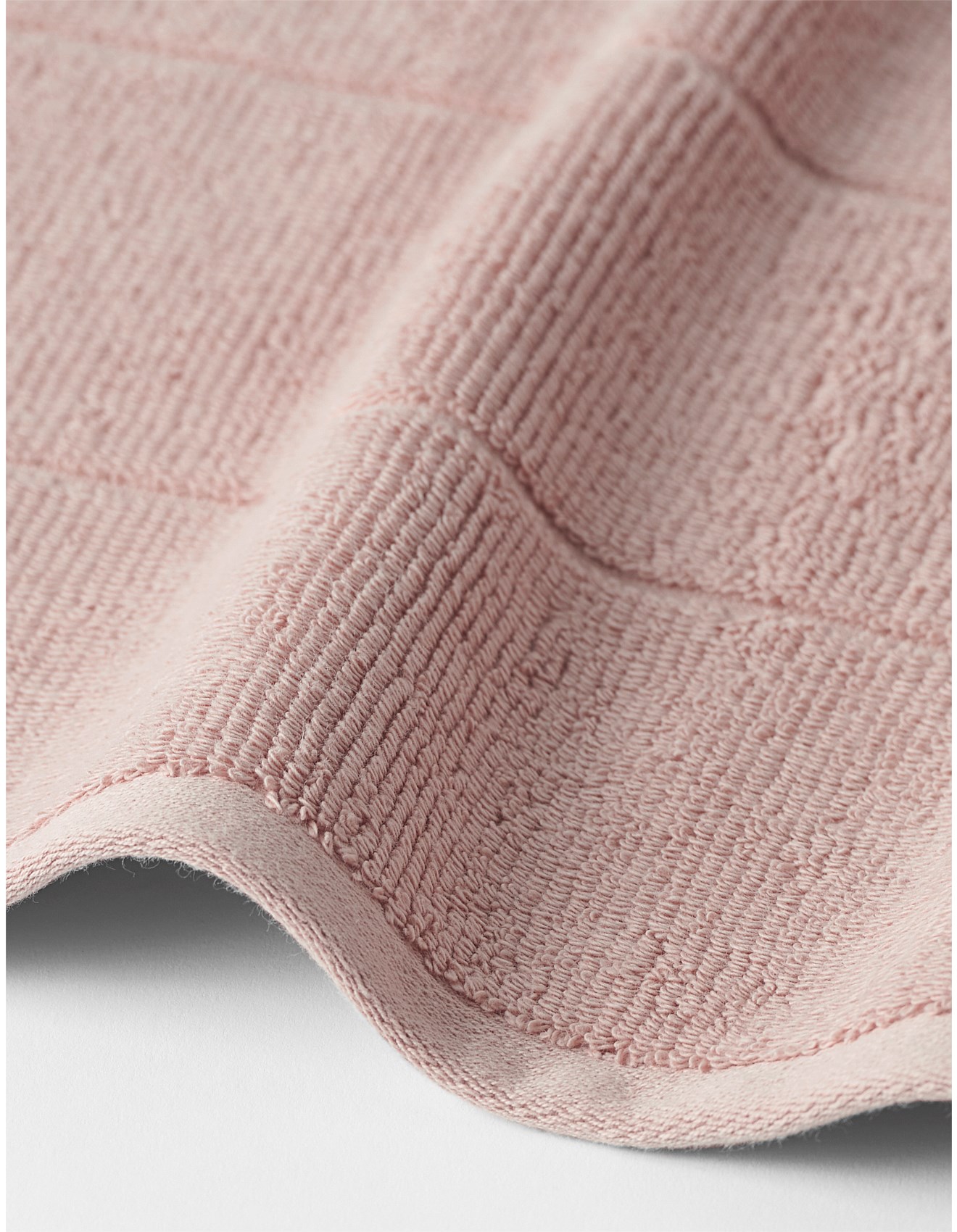 Cotton House Tasman Face Washer Misty Rose | David Jones