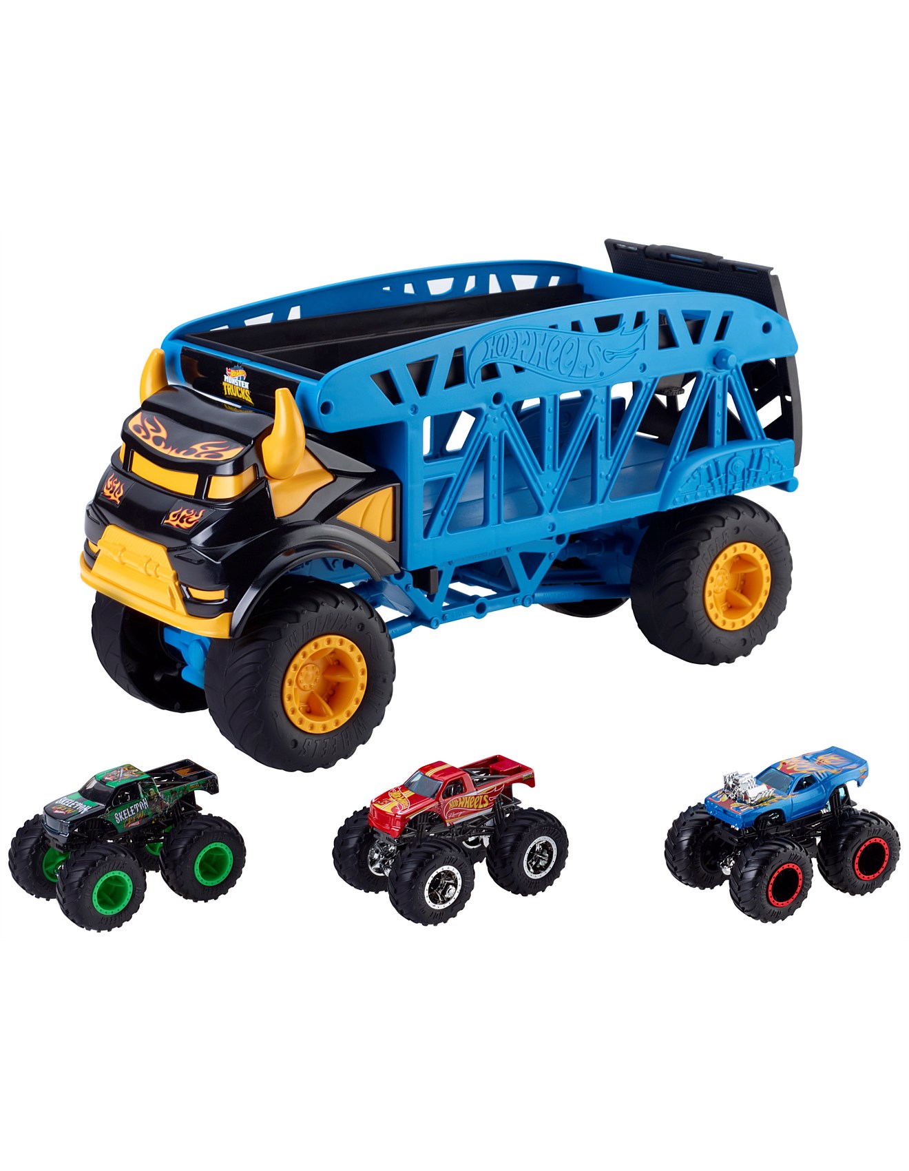 Hot Wheels By Mattel Monster Mover + 3 Bundle | David Jones