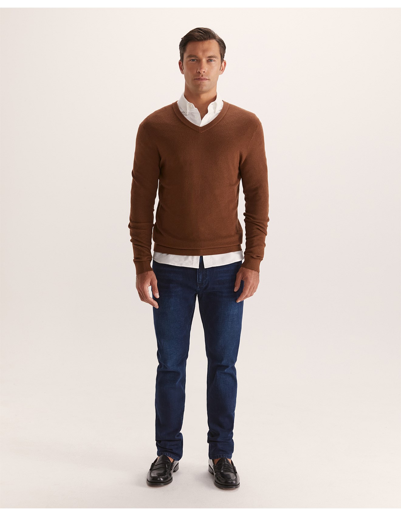 Saba Samuel V-neck Knit | David Jones