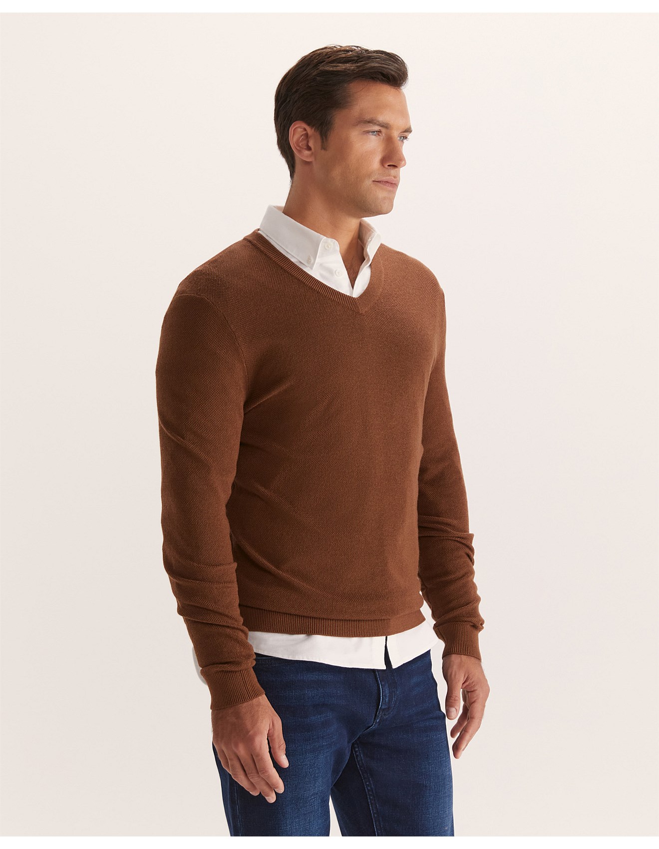 Saba Samuel V-neck Knit | David Jones