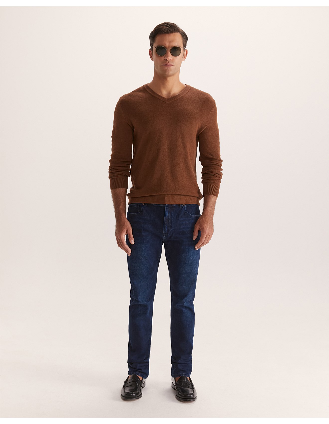 Saba Samuel V-neck Knit | David Jones