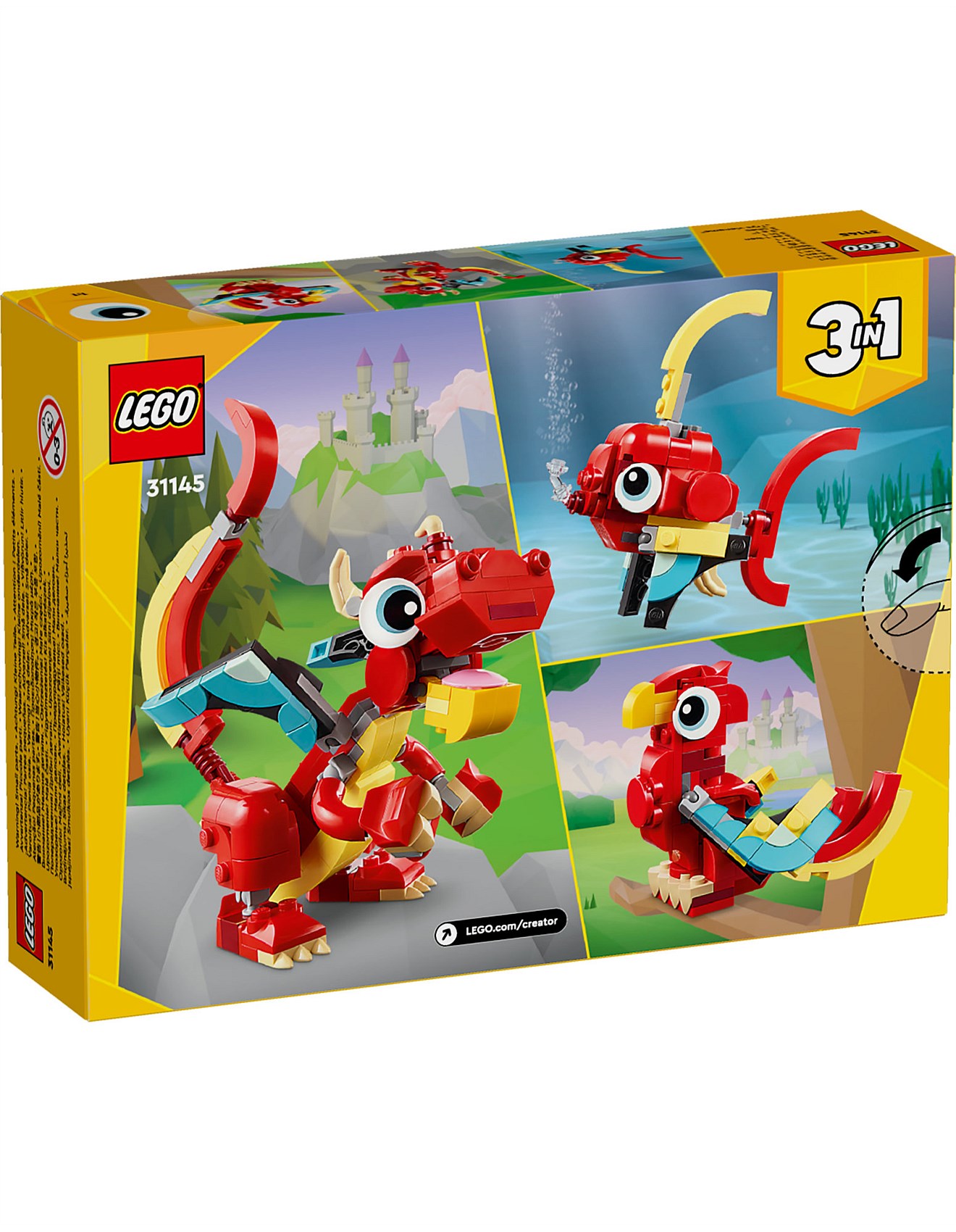 Lego Lego Creator Red Dragon 31145 | David Jones