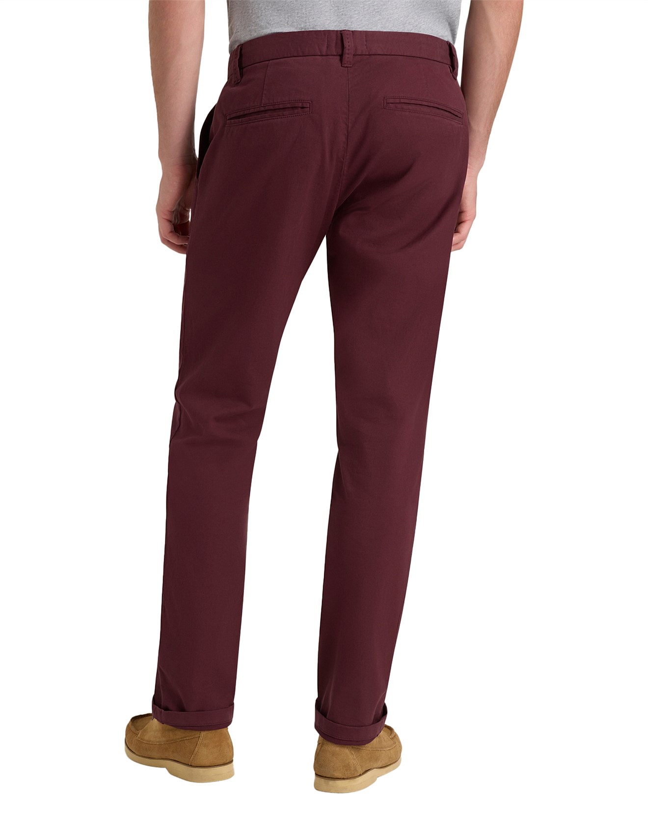 Mj Bale Reed Dobby Chino Regular Fit Latte | David Jones