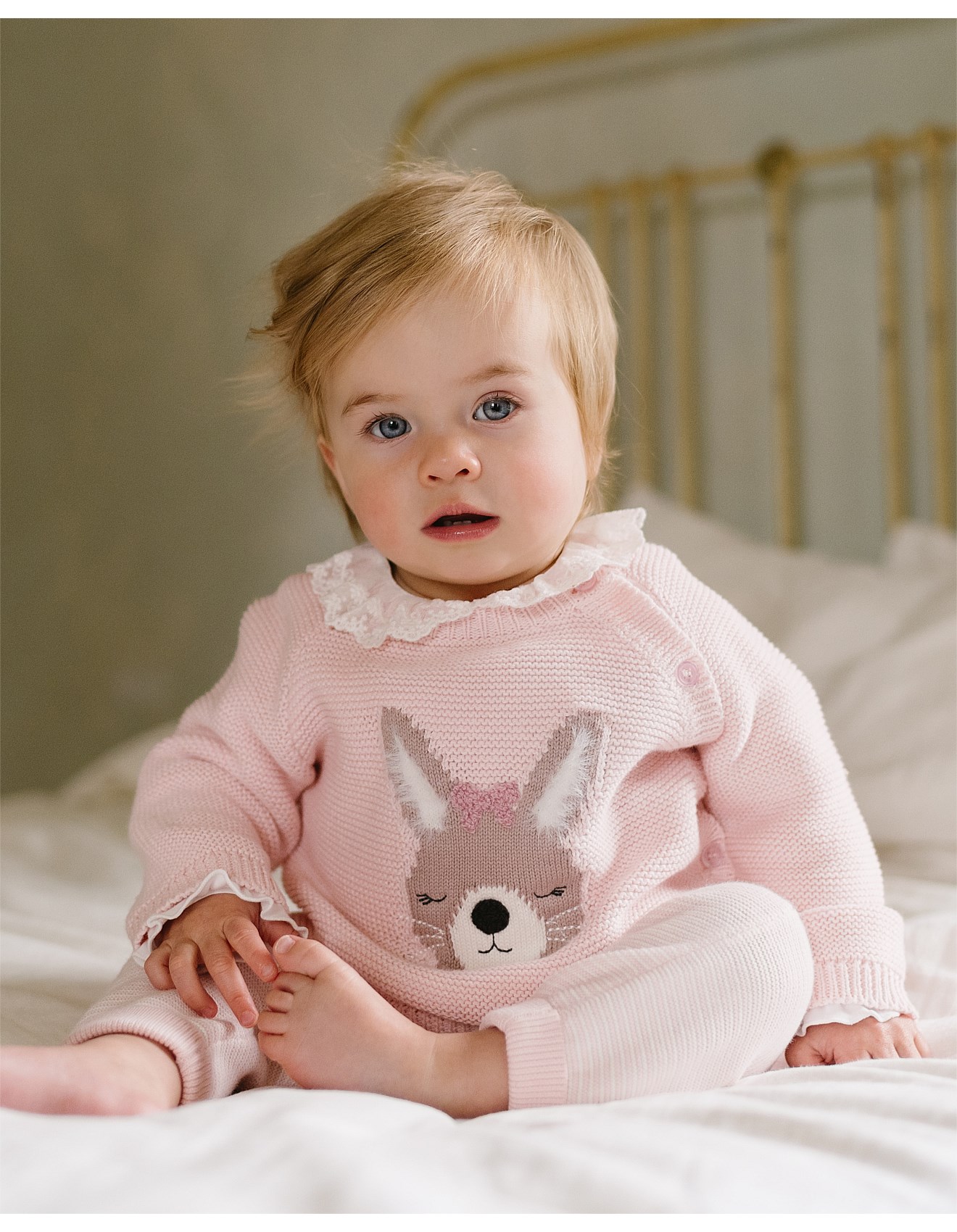 Bebe By Minihaha Ciara Bunny Knitted Jumper | David Jones