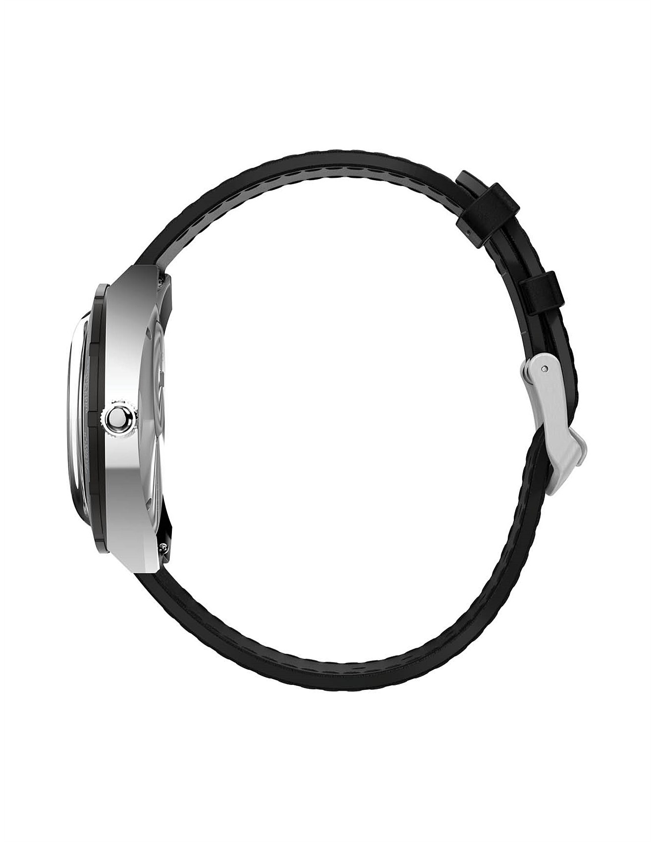 Timex World Time 1972 Reissue Black Leather Strap Watch | David Jones