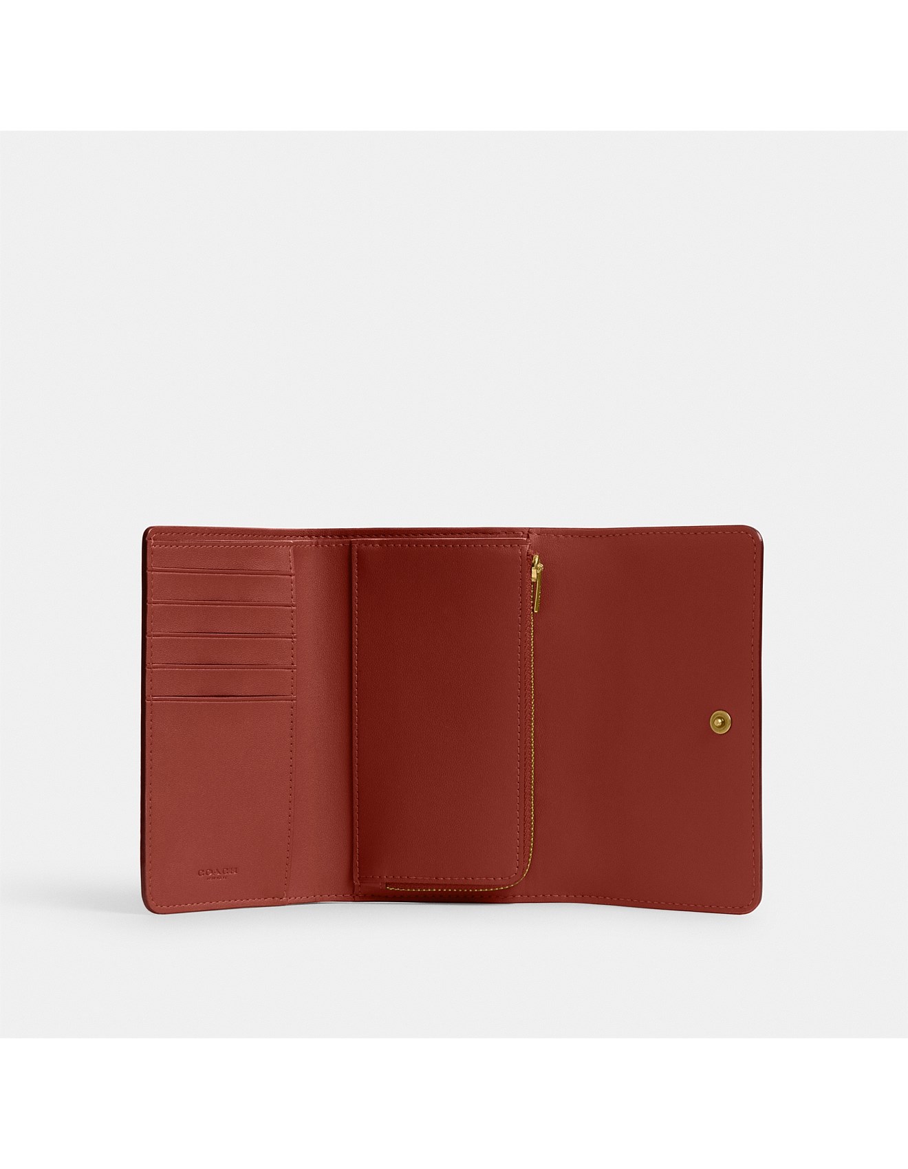 Coach Essential Medium Flap Wallet In Signature Canvas | David Jones