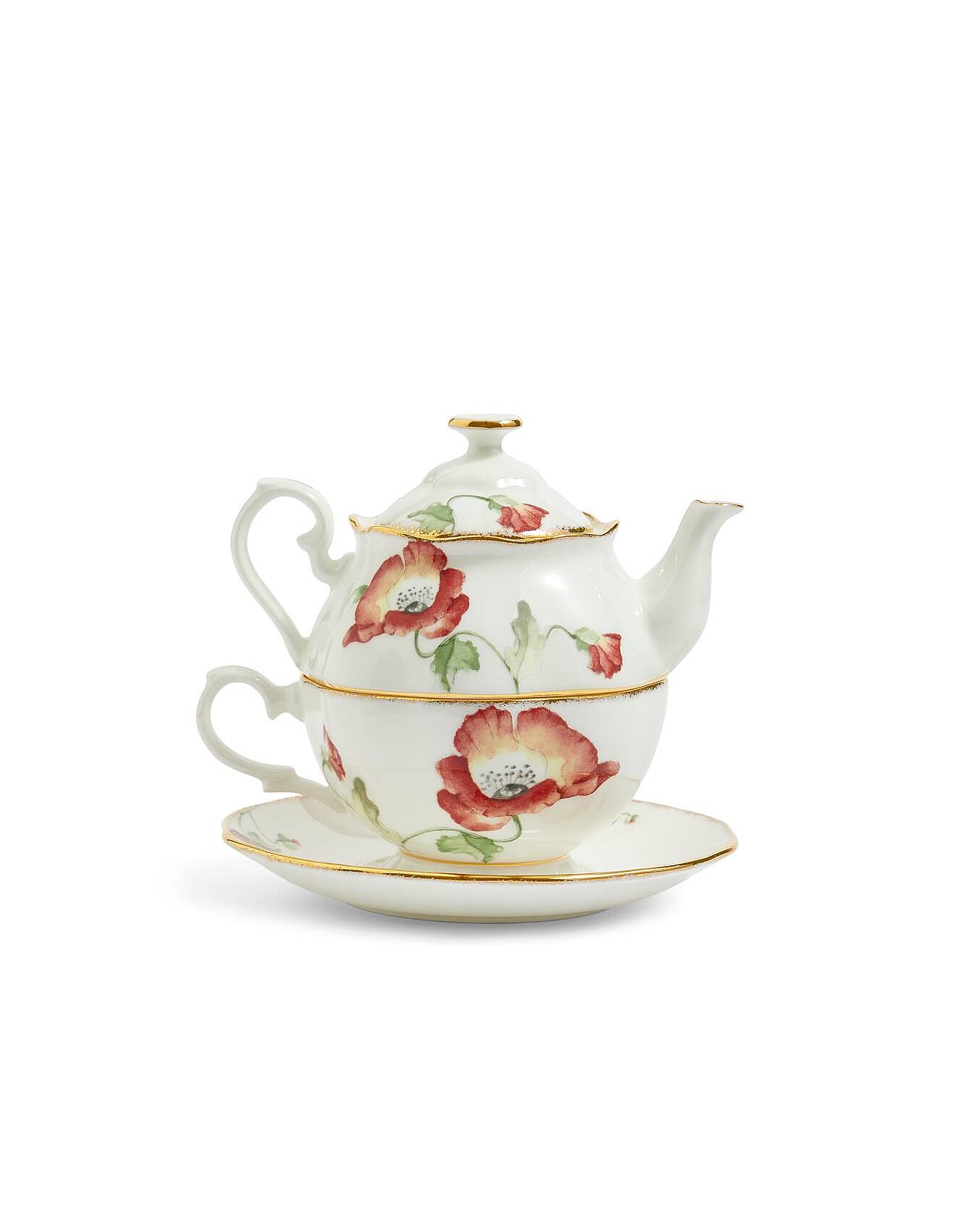 Royal Albert 100 Years Tea For One 500ml Poppy 1970 | David Jones