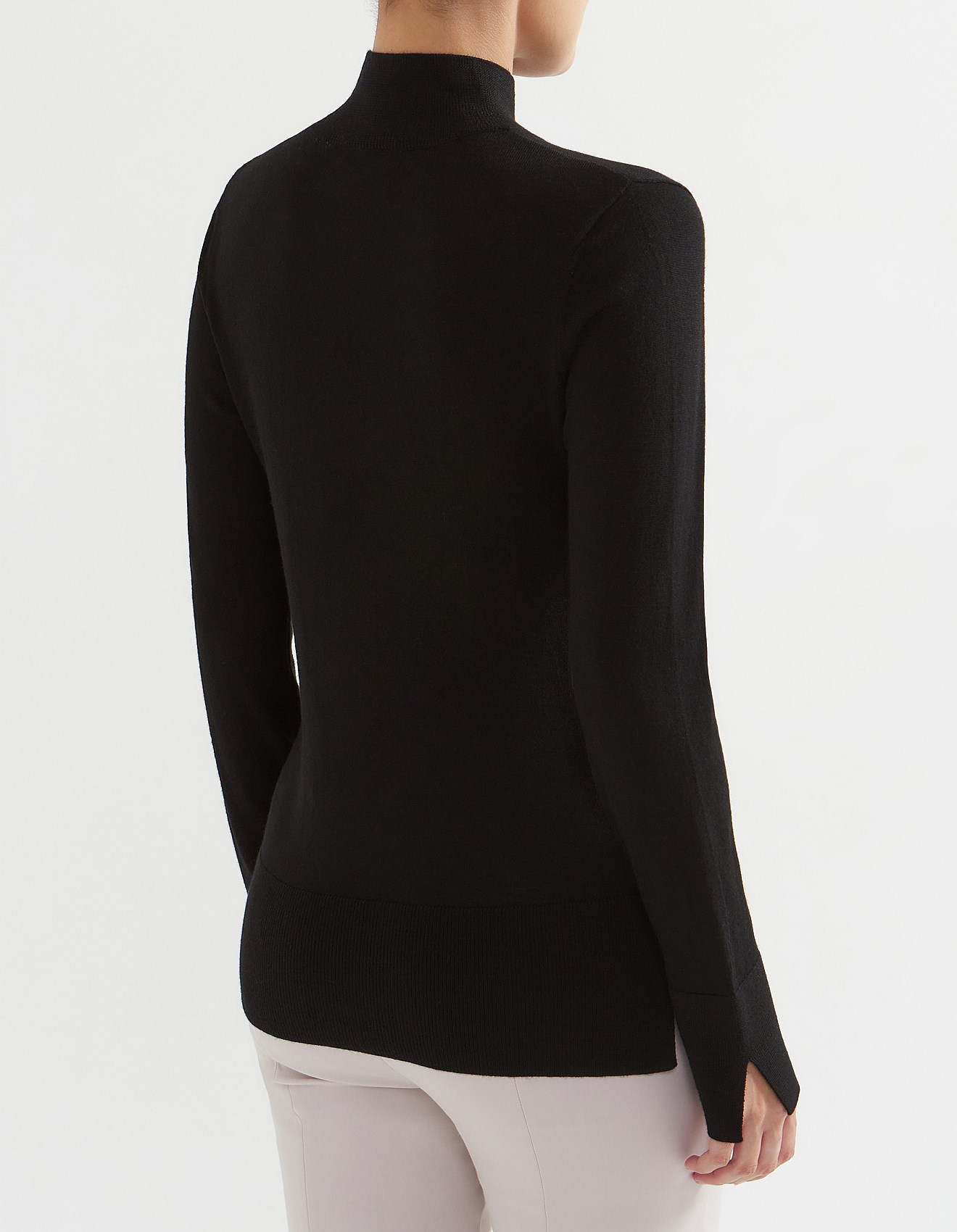 David Jones Collection Merino Long Sleeve High Neck Sweater | David Jones