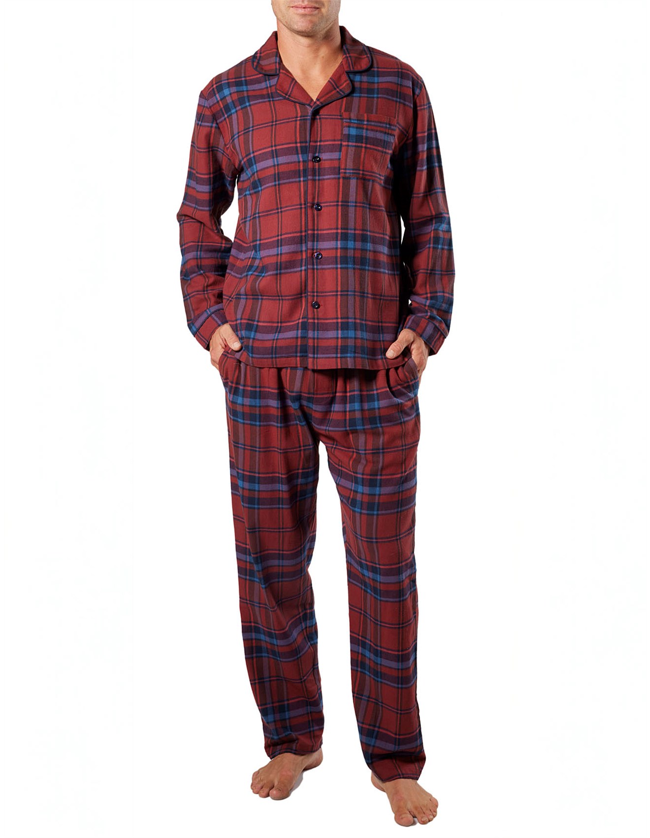 David Jones Jewel Check Flannel Pj Set | David Jones
