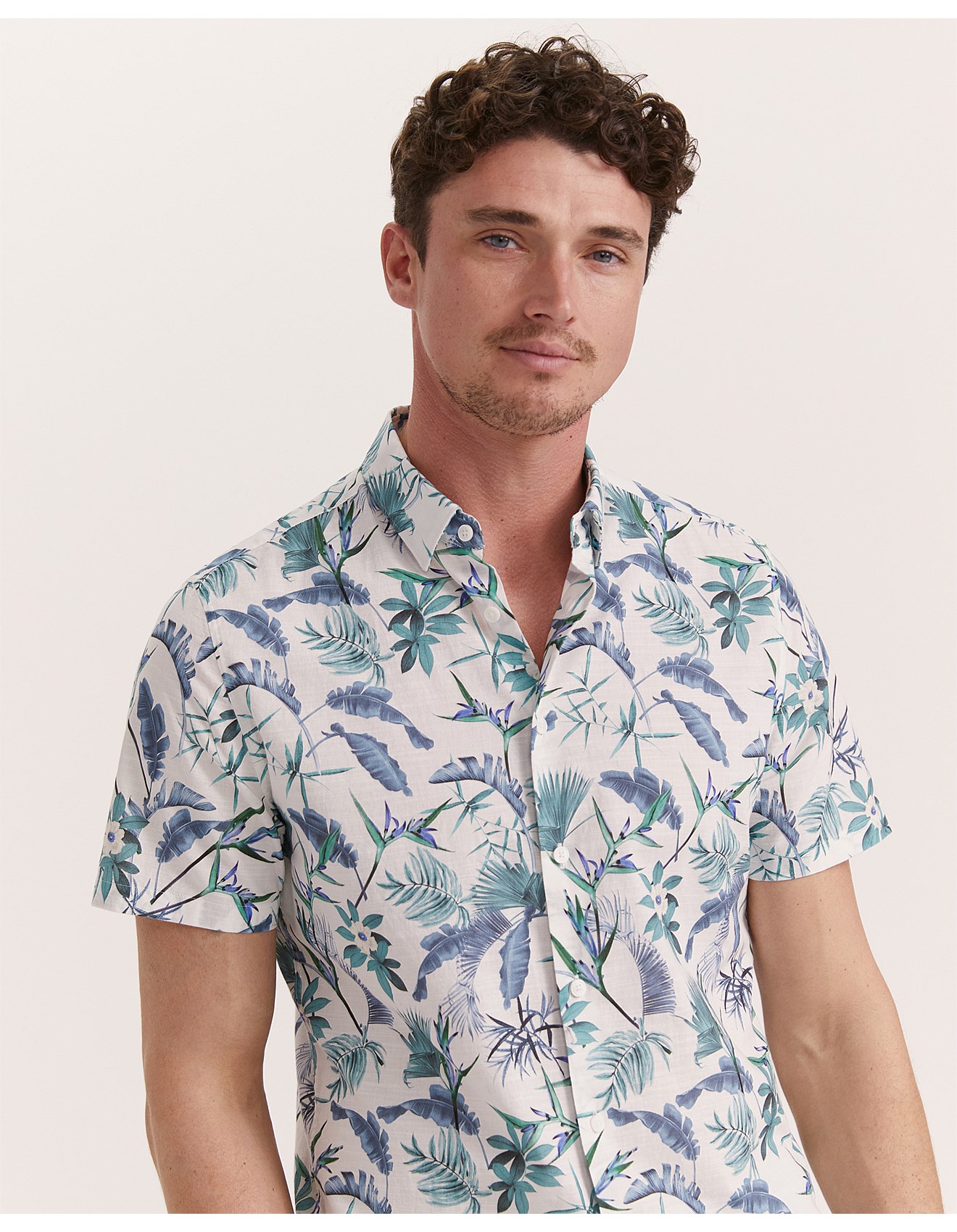 Saba Cooper Short Sleeve Classic Print Shirt | David Jones