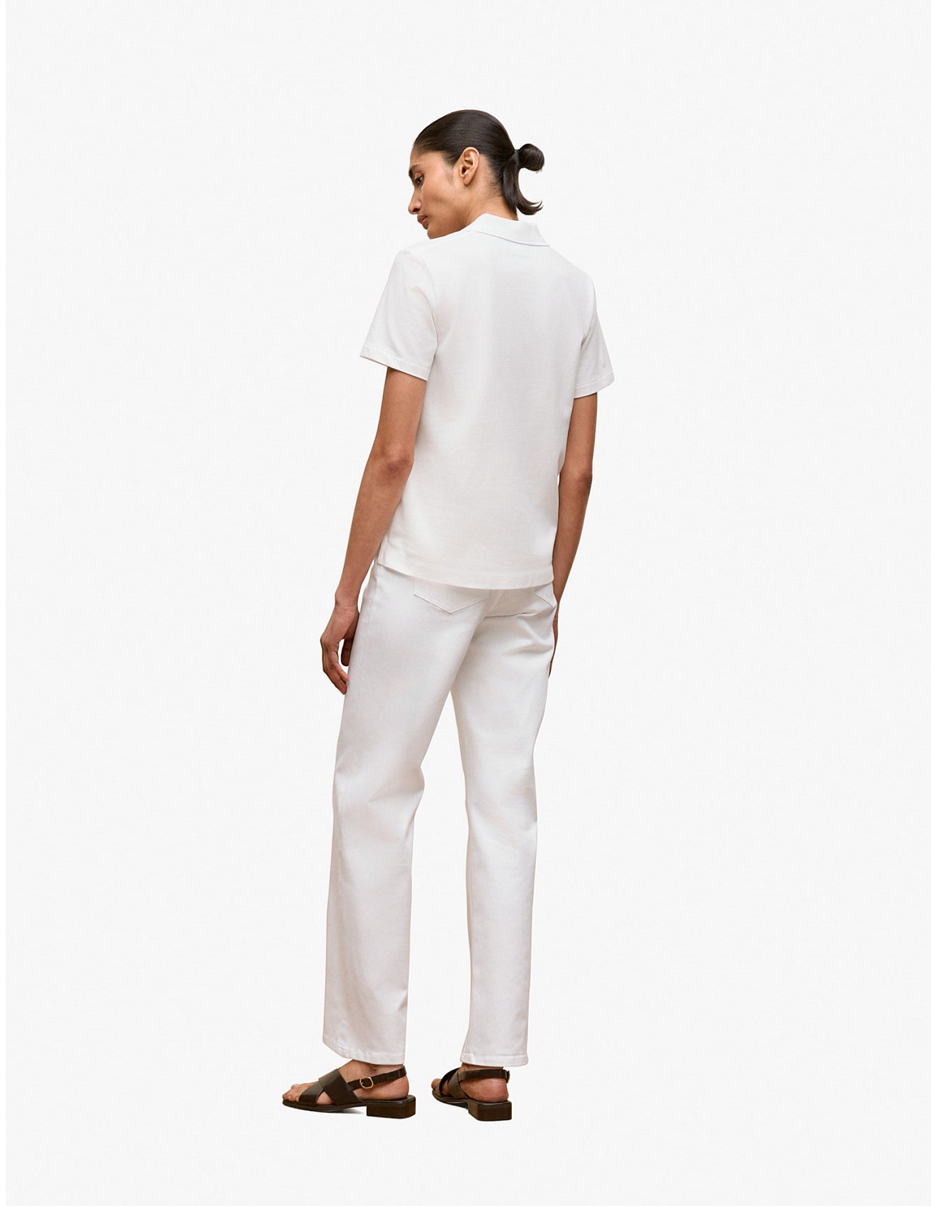 Trenery Australian Cotton Pique Classic Monogram Polo | David Jones