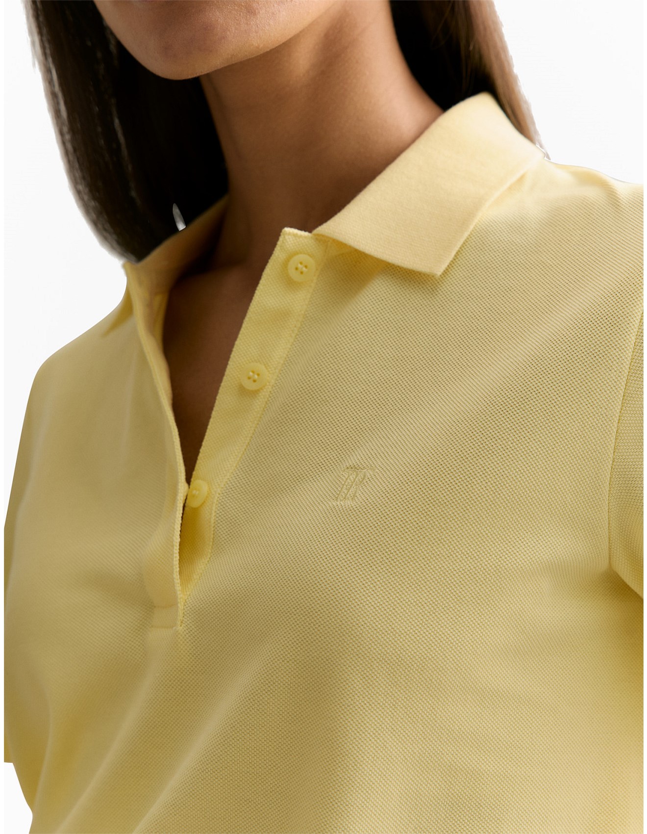 Trenery Australian Cotton Pique Classic Monogram Polo | David Jones