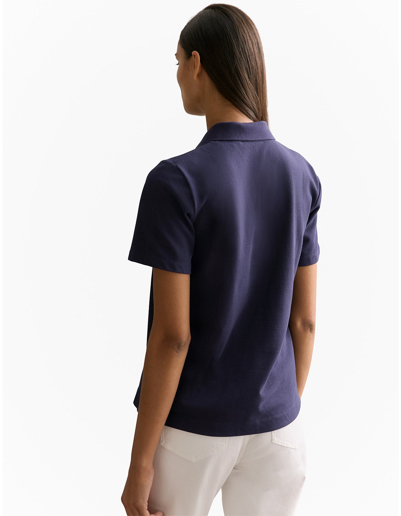Trenery Australian Cotton Pique Classic Monogram Polo | David Jones