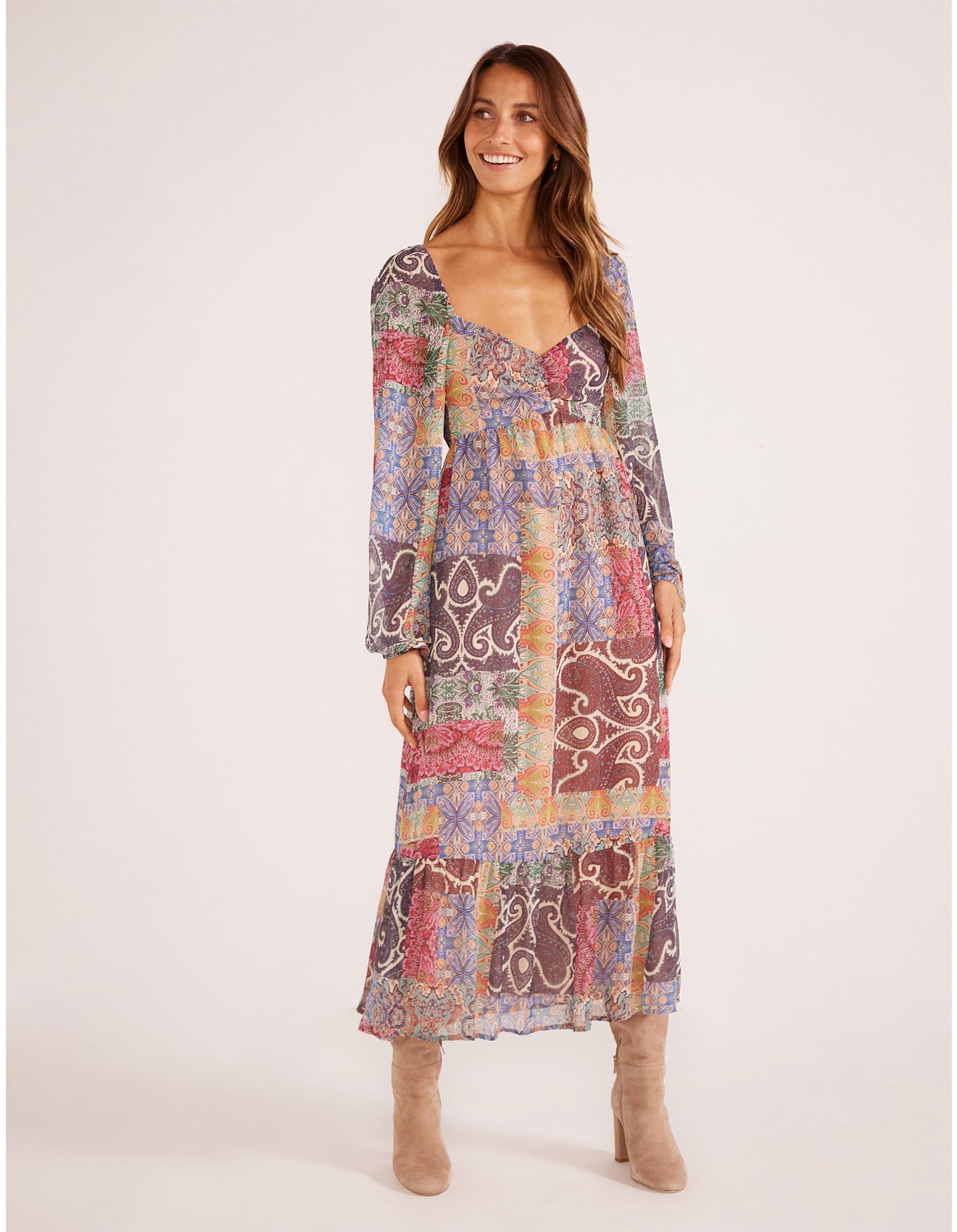 Minkpink Ciana Babydoll Midi Dress | David Jones