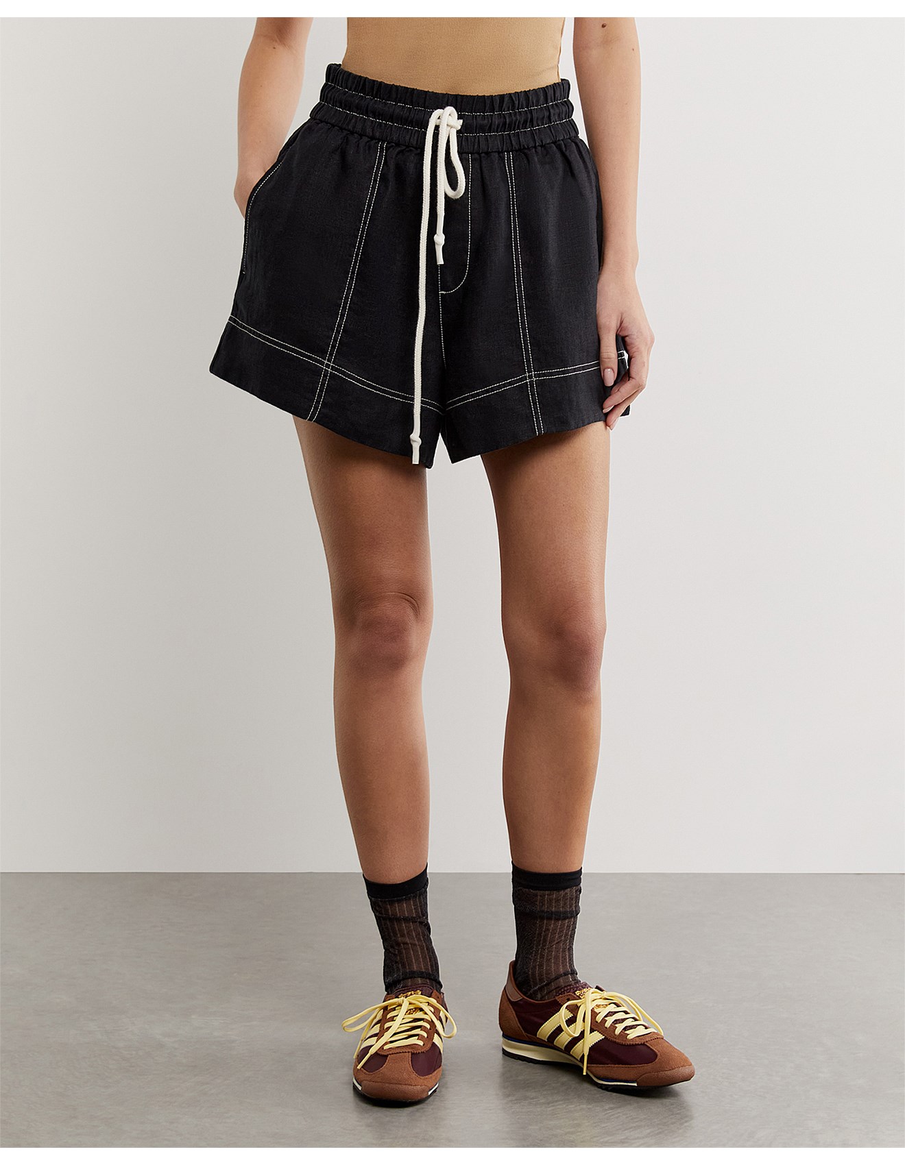 Jag Gigi Linen Pull On Short | David Jones