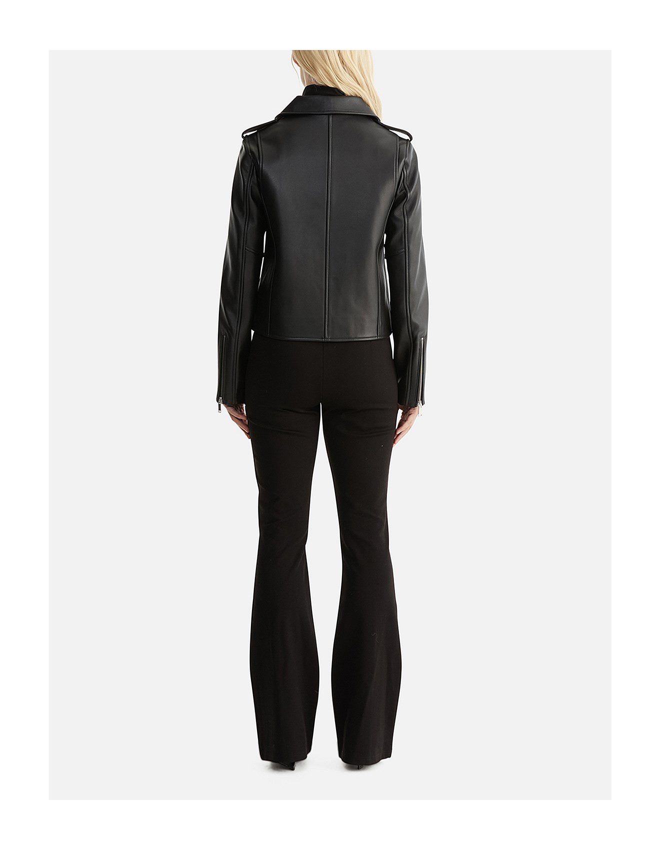 Ena Pelly Essential Leather Biker Jacket 2.0 | David Jones