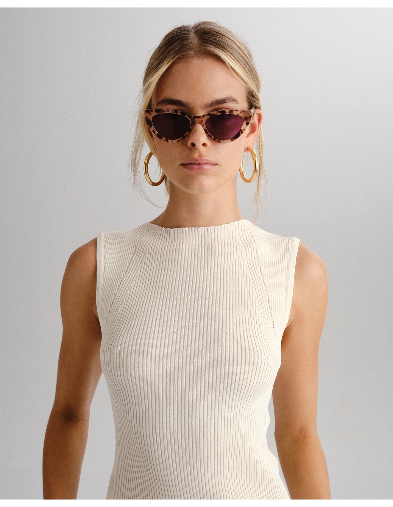 Luv Lou the Leui Tort Cat-eye Sunglasses | David Jones