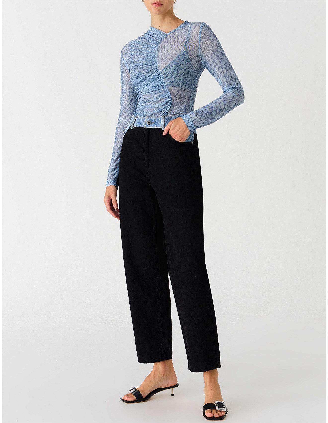 Misha Nellie Print Mesh Top | David Jones