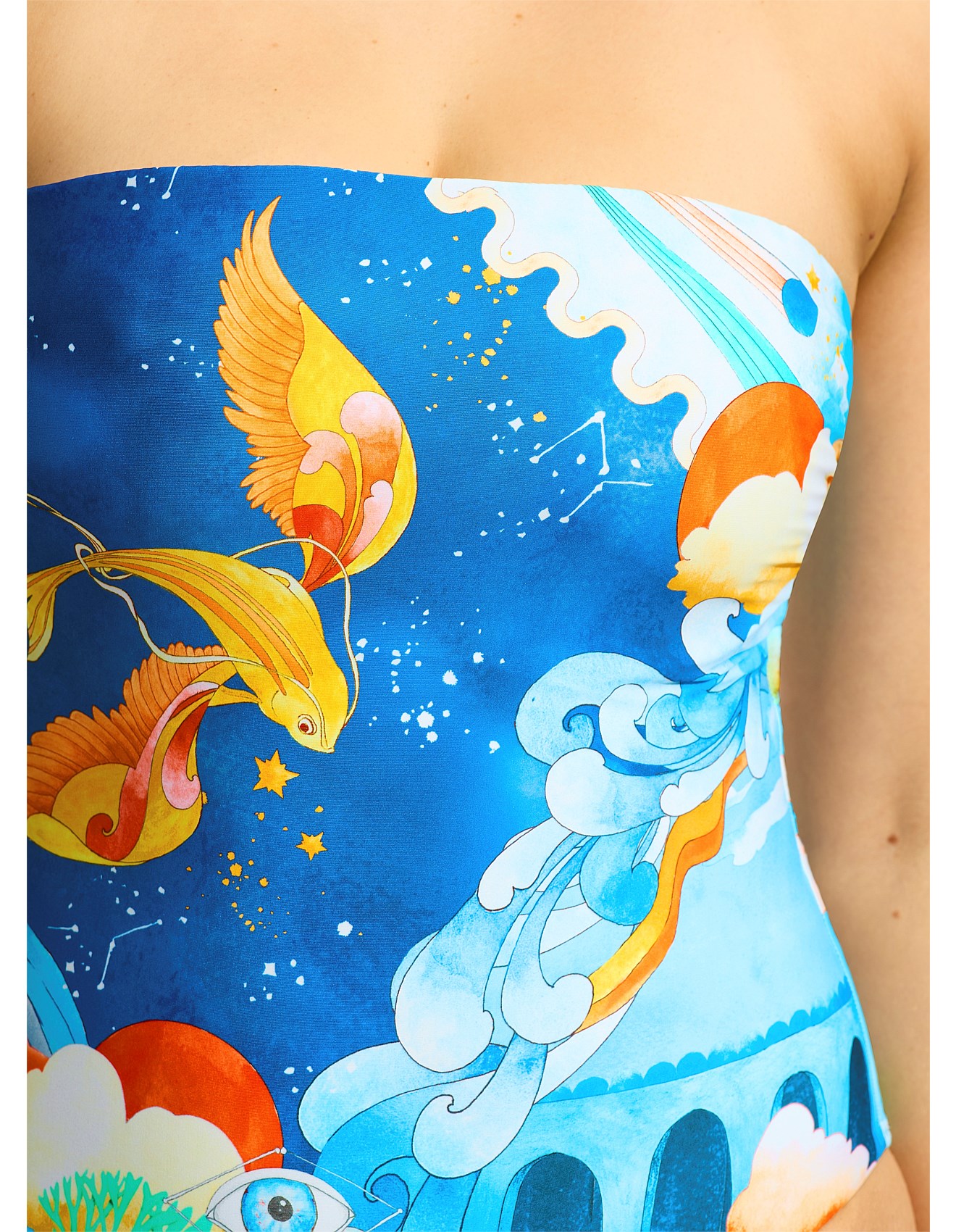 Seafolly Aquarius Dd Bandeau One Piece | David Jones