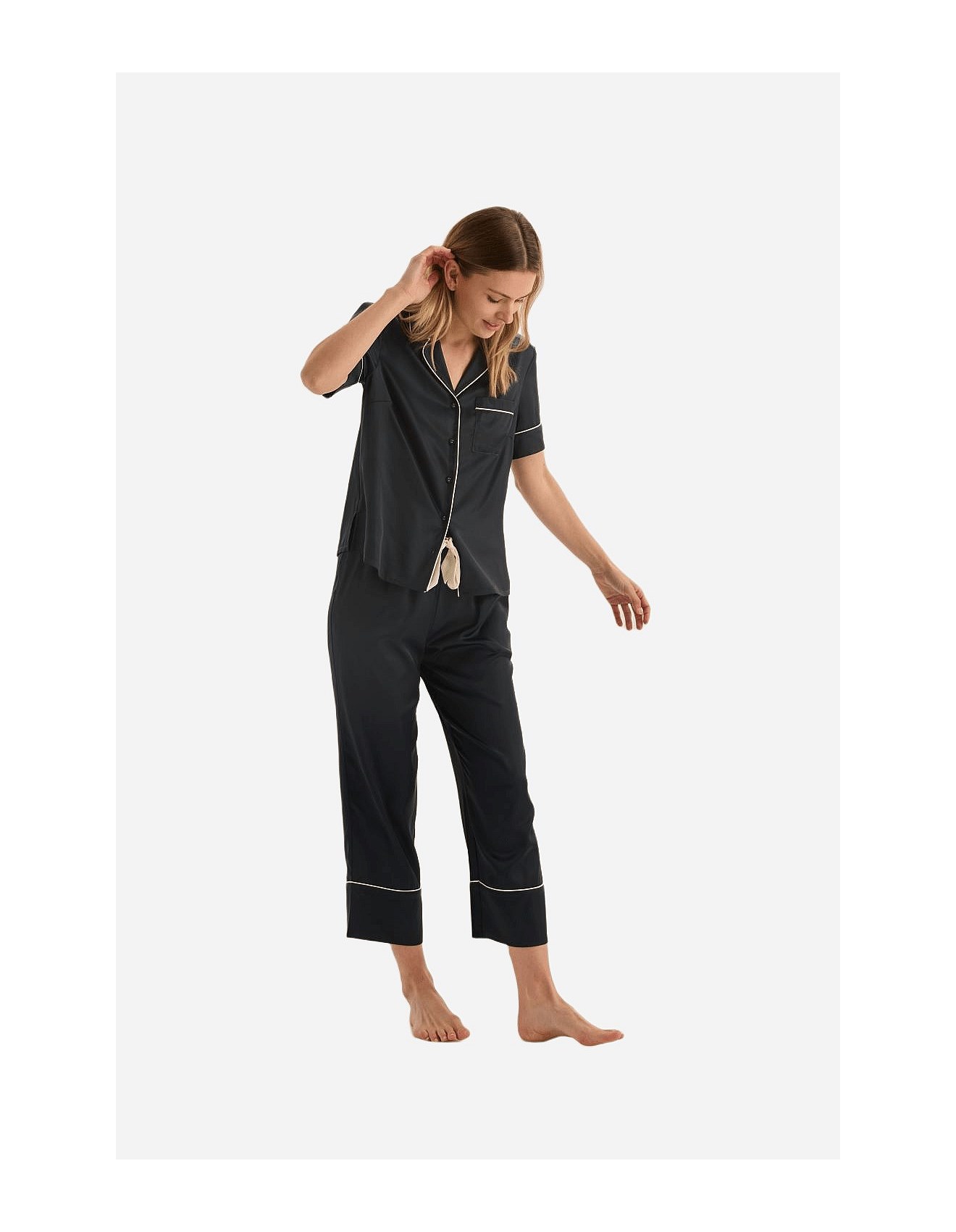 Gingerlilly Long Satin Pj Set | David Jones