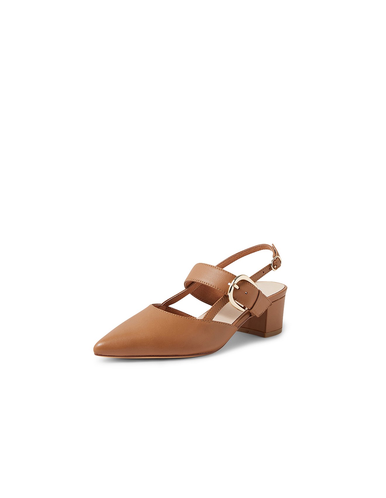 Midas Atten Tan Leather Heels | David Jones