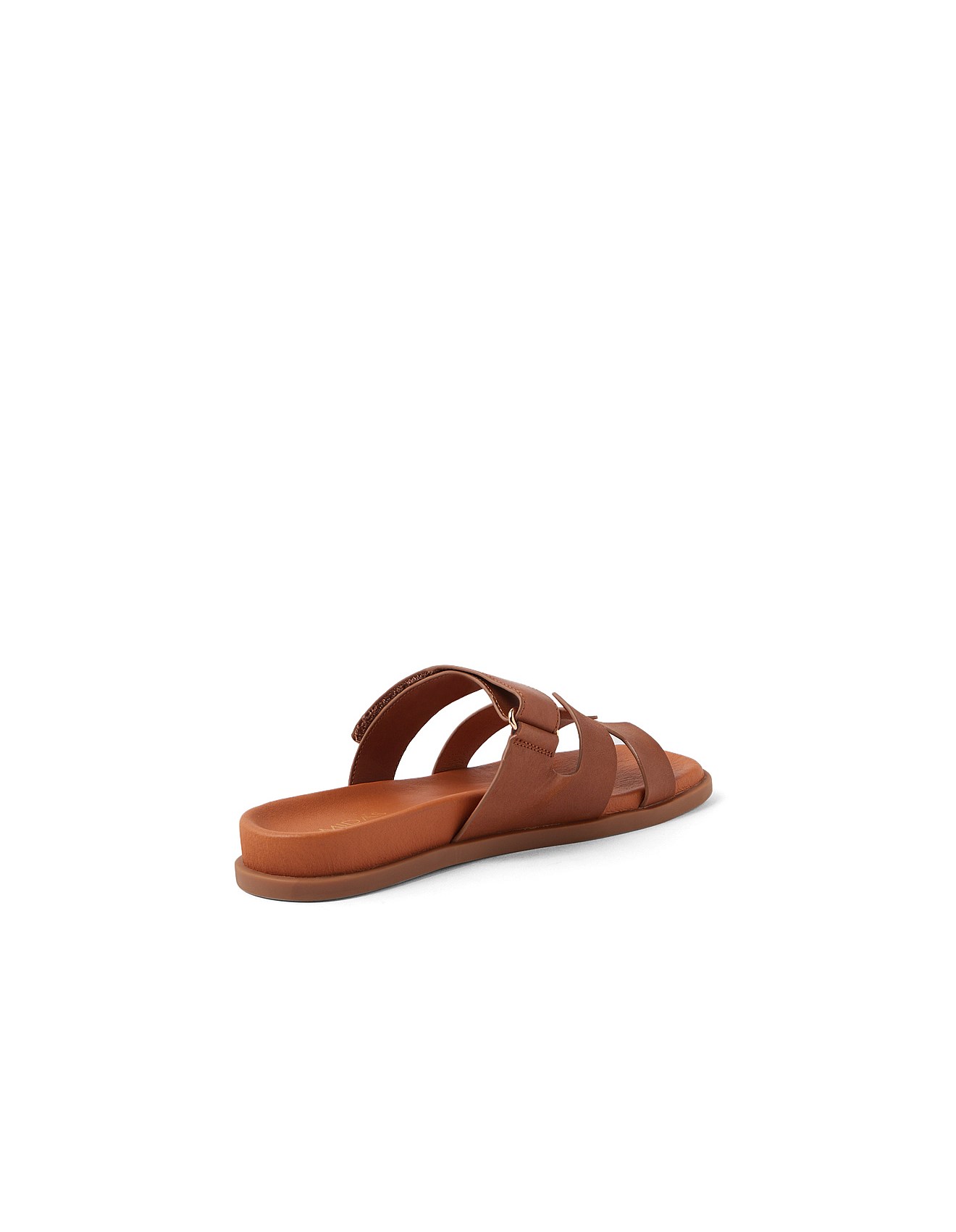 Midas Noley Tan Leather Slides | David Jones