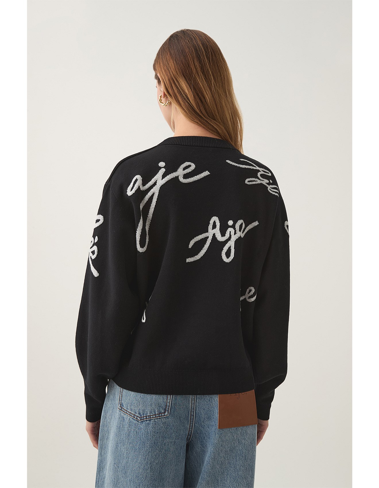 Aje Resemblance Logo Knit | David Jones